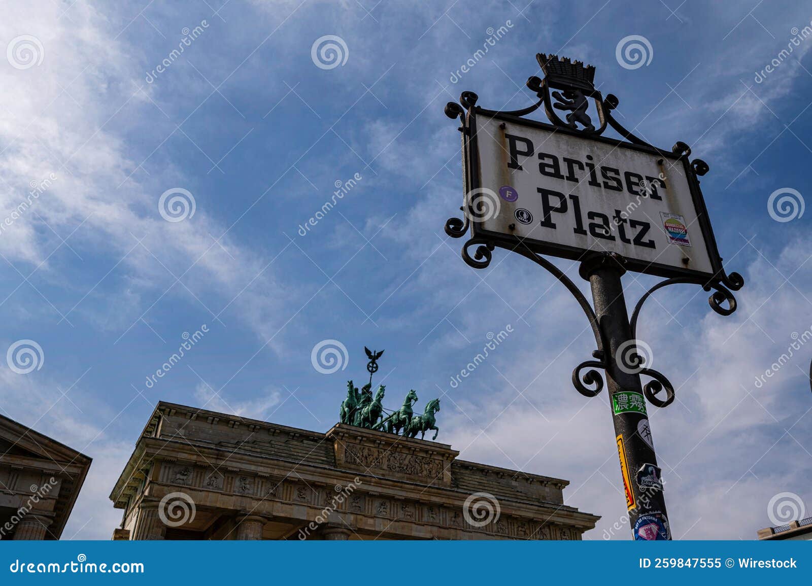 Pariser Square Sign In Berlin Stock Photography | CartoonDealer.com ...