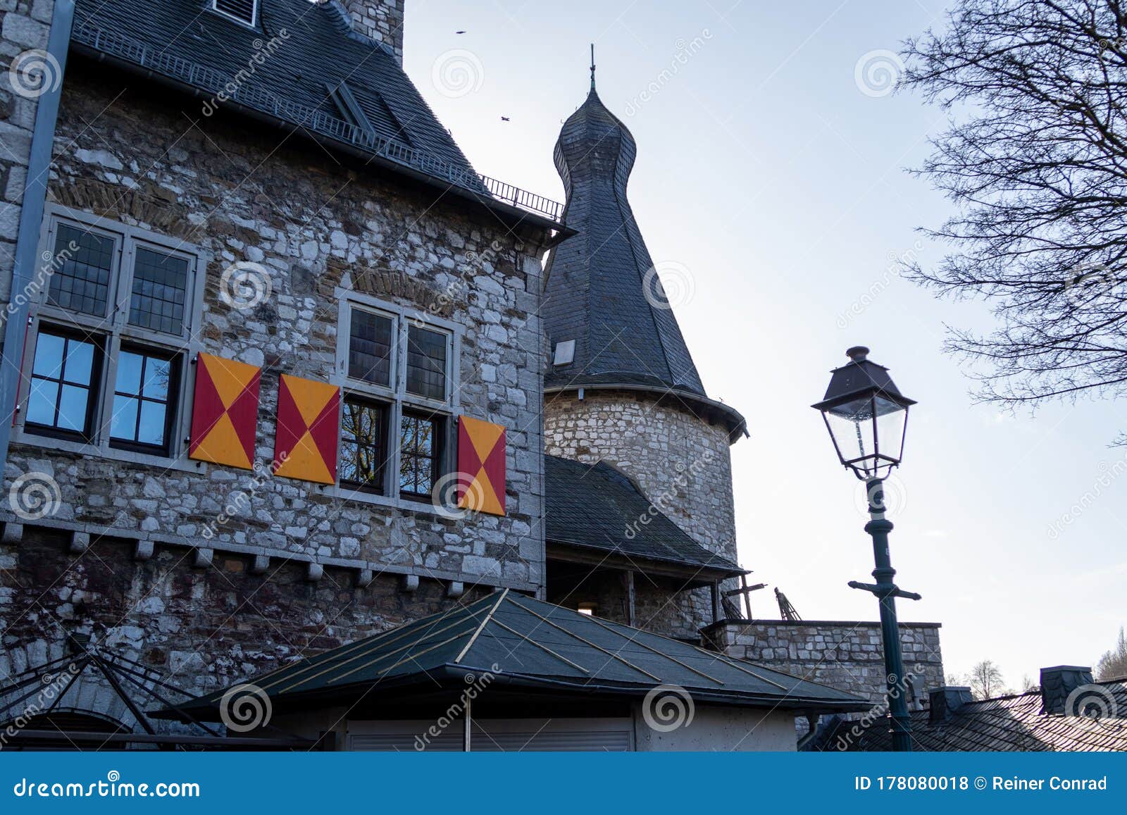 Low Angle View at a Part of Stolberg Castle in Stolberg, Eifel Stock ...