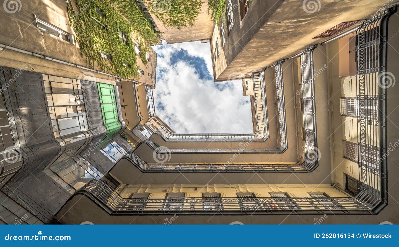 Low Angle View of Random Buildings in Budapest, Hungary Stock Photo ...