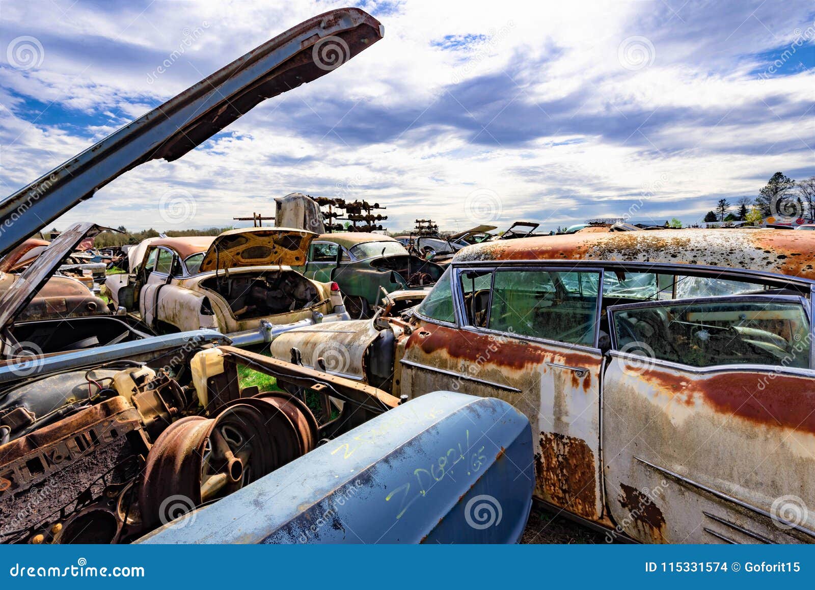 Rusty Junk editorial stock image. Image of dramatic - 115331574