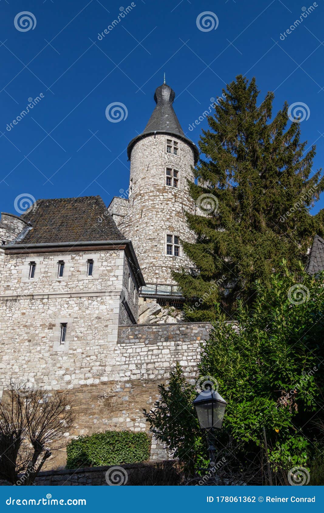 Low Angle View at Stolberg Castle in Stolberg, Eifel Stock Photo ...
