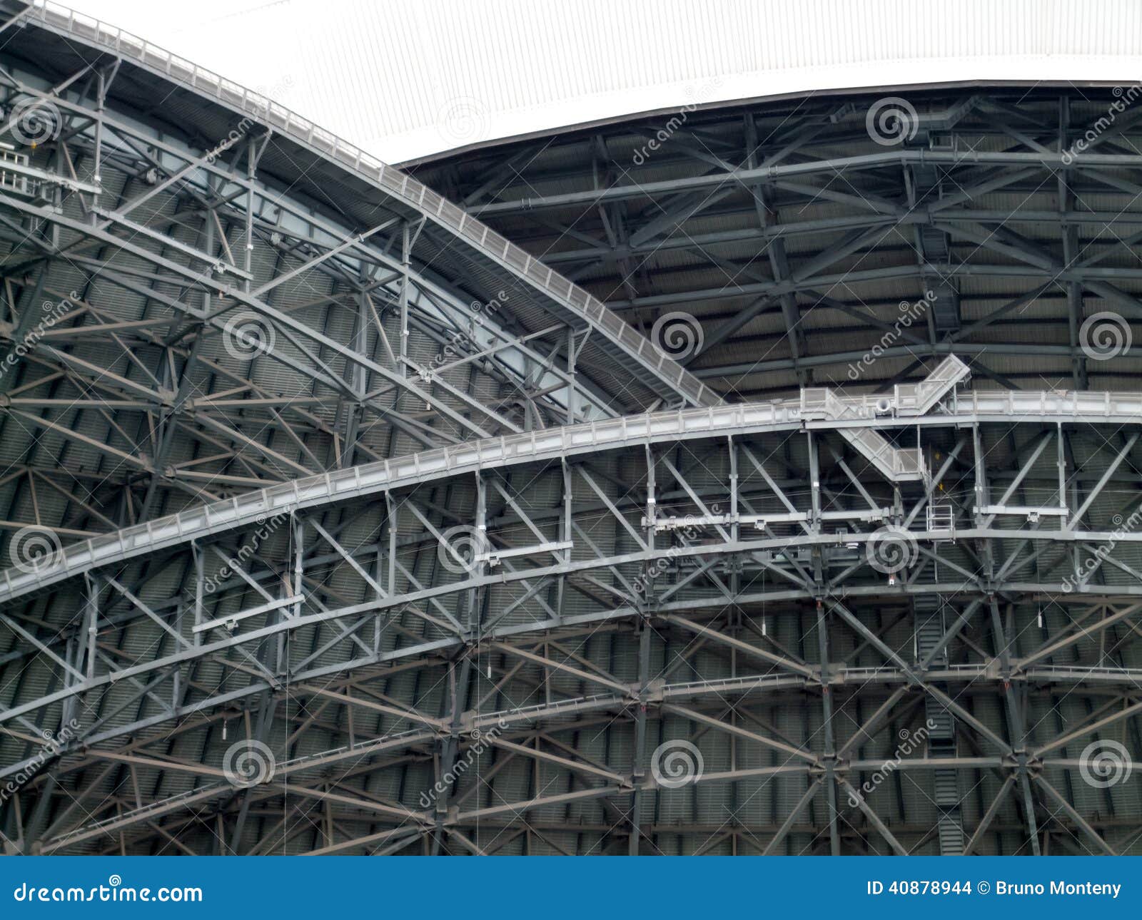 Low Angle View of Structure of a Stadium, Toronto, Stock Photo - Image ...