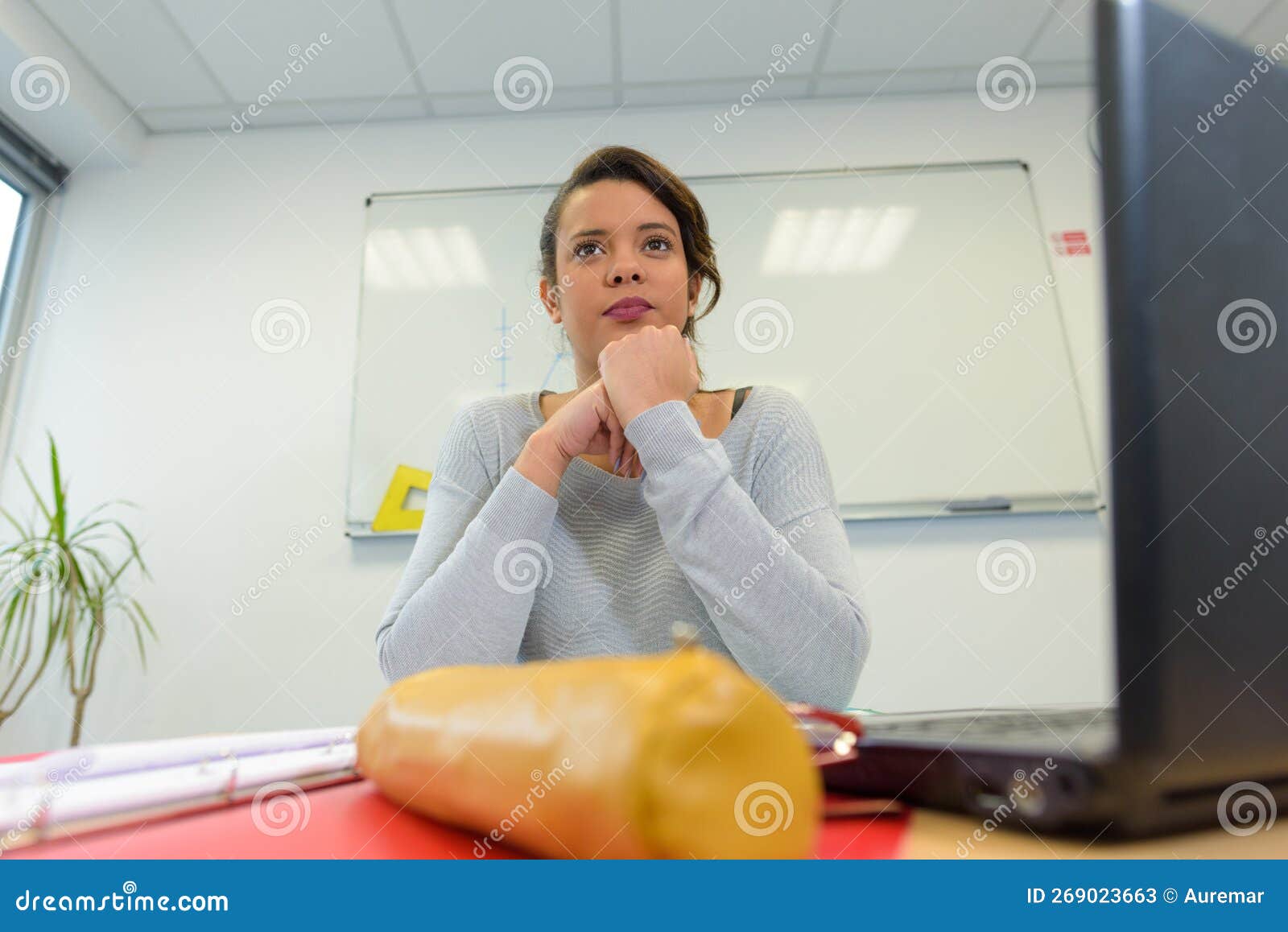 Low Angle View Student in Classroom Stock Image - Image of angle ...