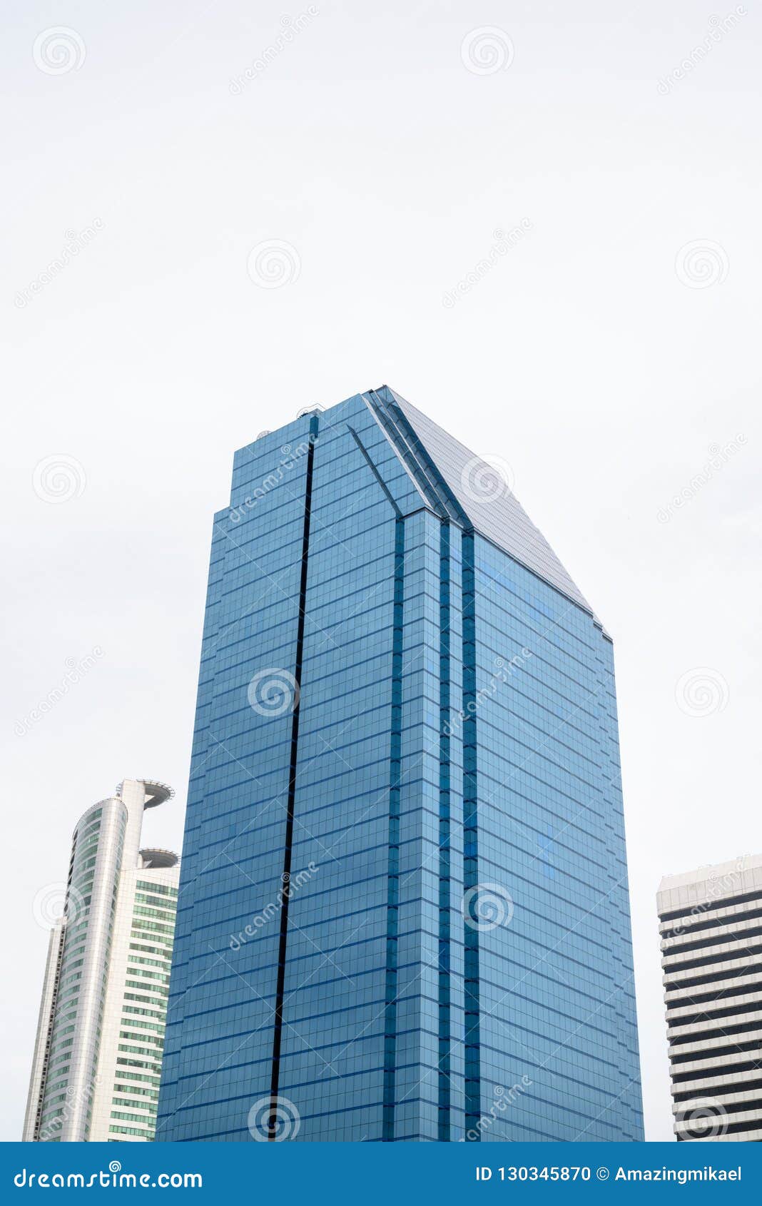 Low Angle View of Tall Corporate Building Stock Photo - Image of urban ...