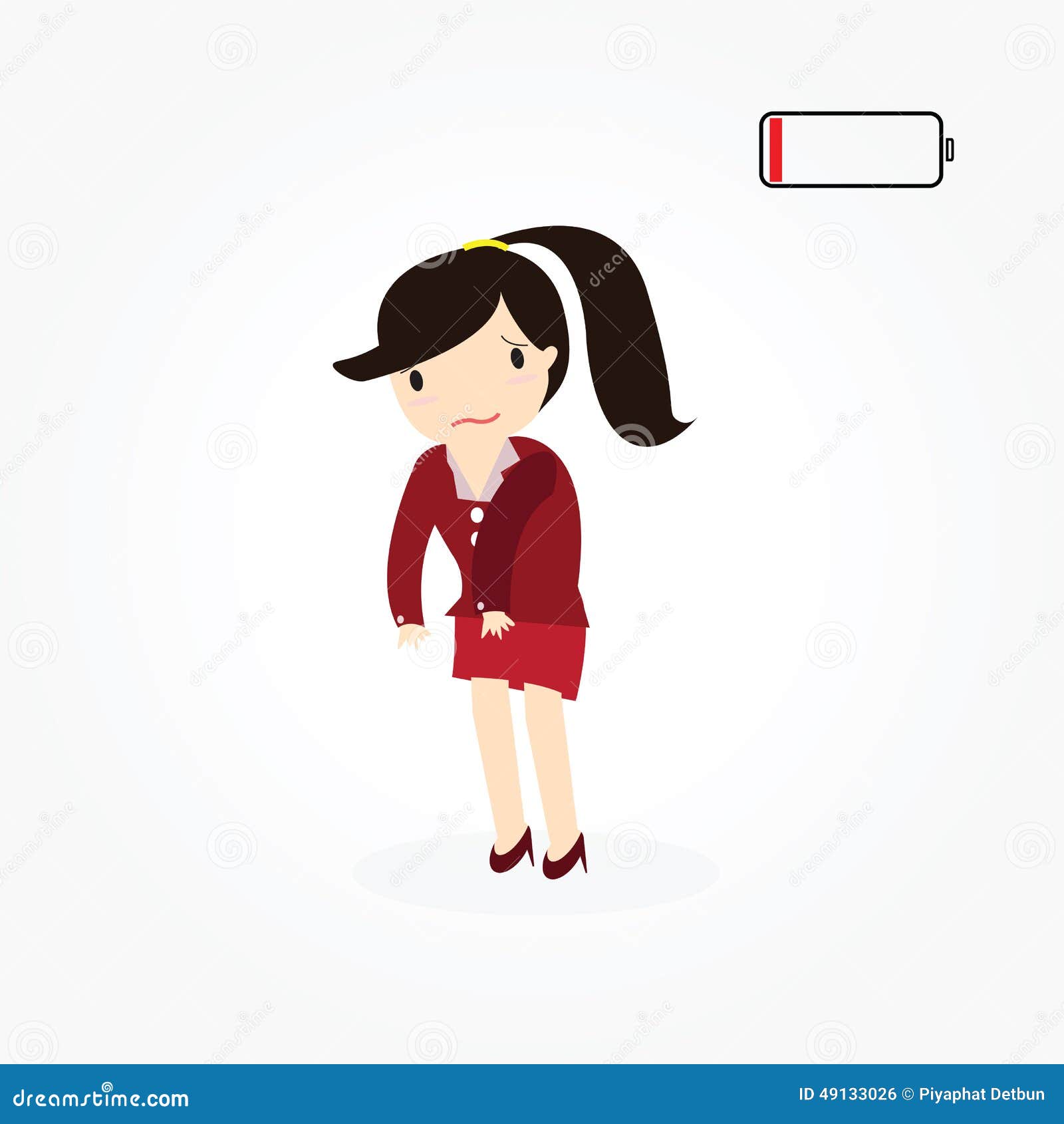 Low battery stock illustration. Illustration of recharge - 49133026