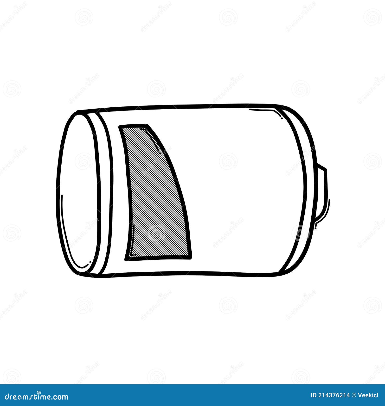 Low Battery Doodle Vector Icon. Drawing Sketch Illustration Hand Drawn ...