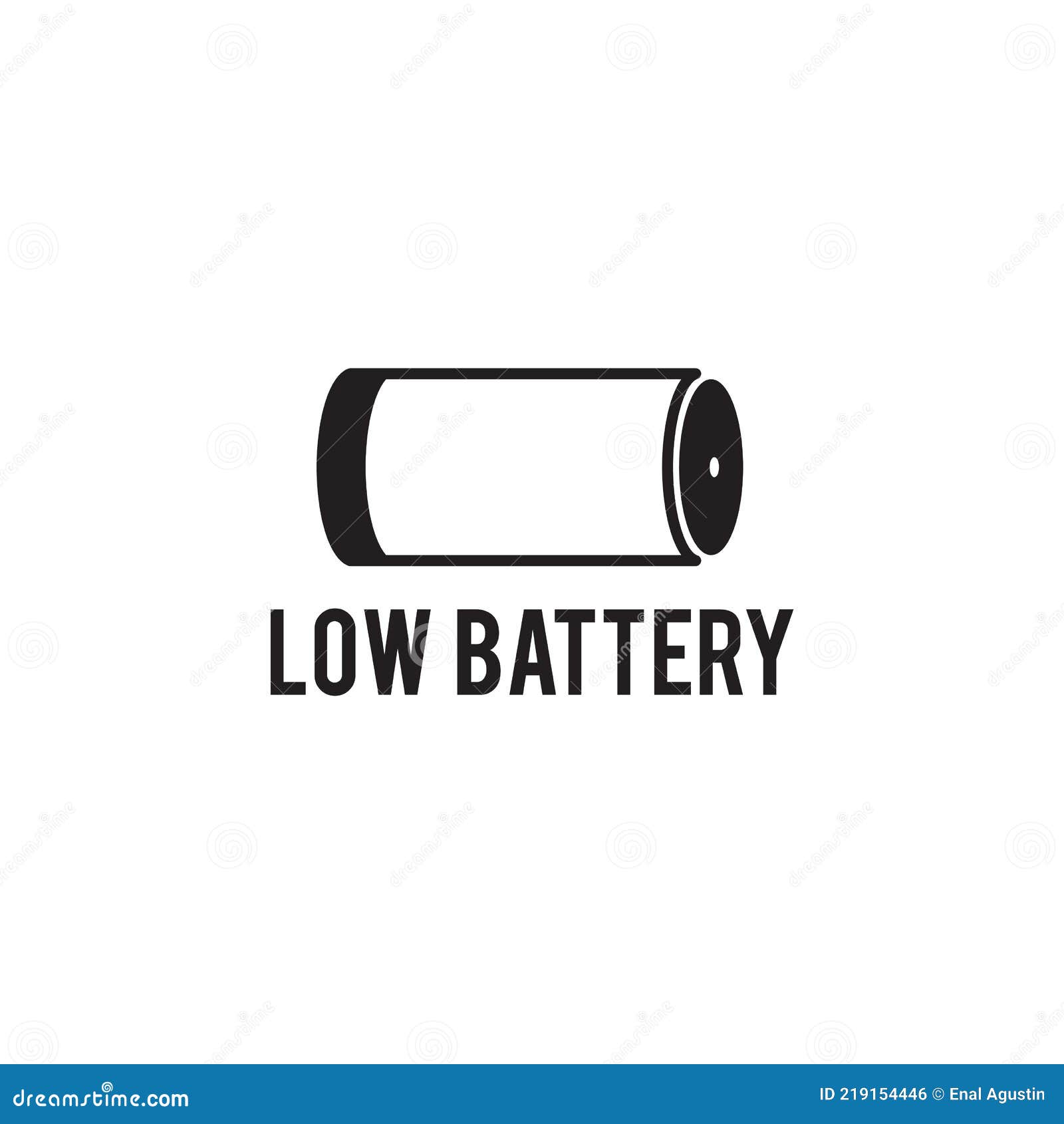 Low Battery Icon Logo Design Template Stock Vector - Illustration of ...