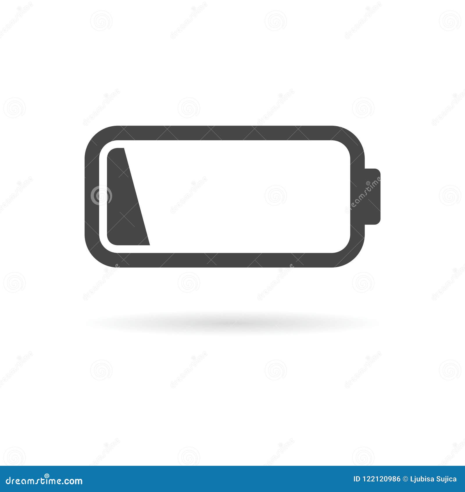 Low Battery Icon, Battery Icon Stock Vector - Illustration of industry ...