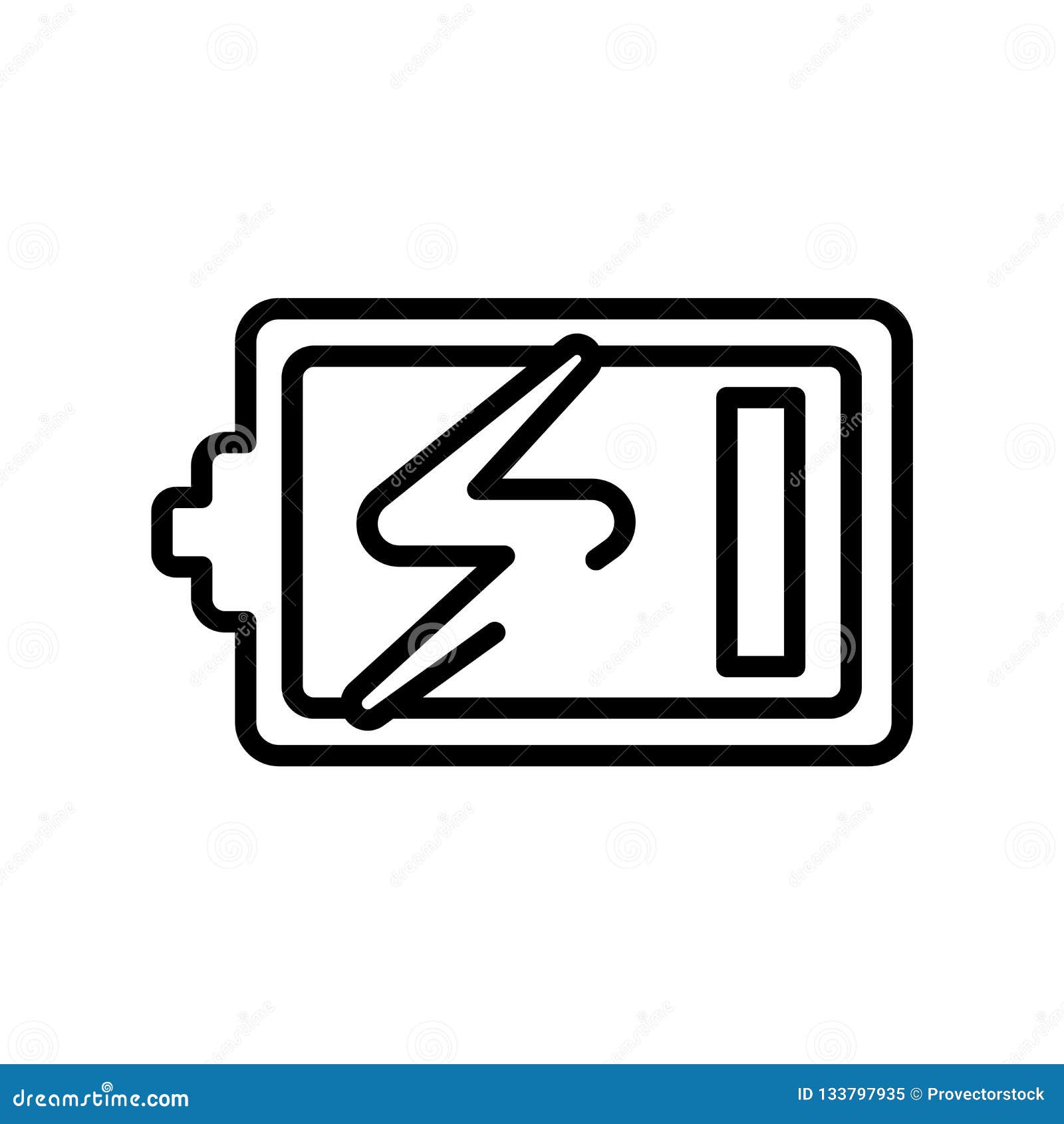 Low Battery Icon Vector Isolated on White Background, Low Batter Stock ...