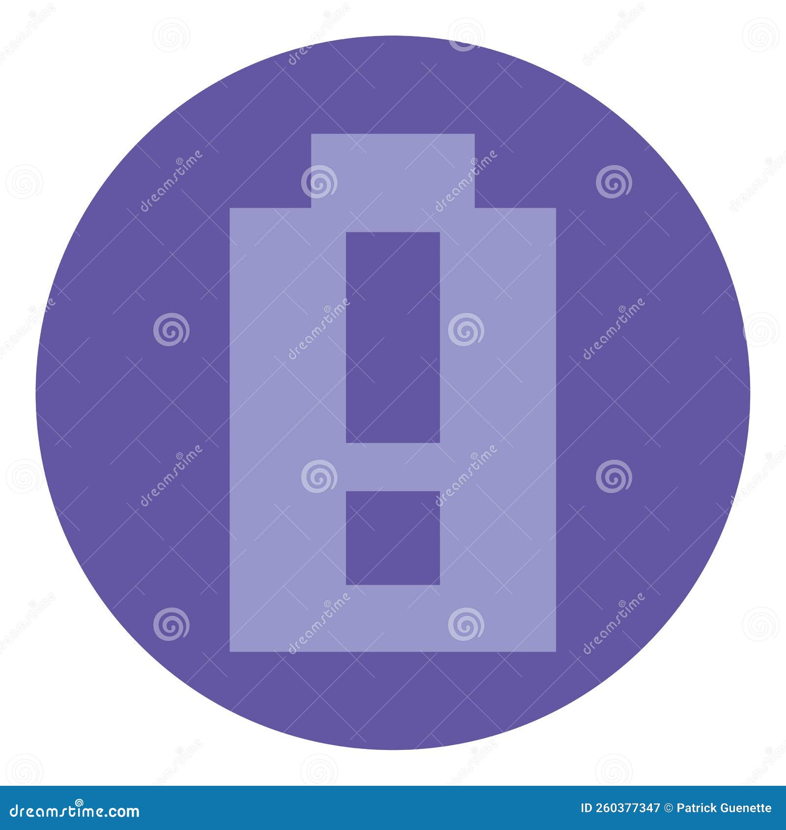 Low battery, icon stock vector. Illustration of phone - 260377347