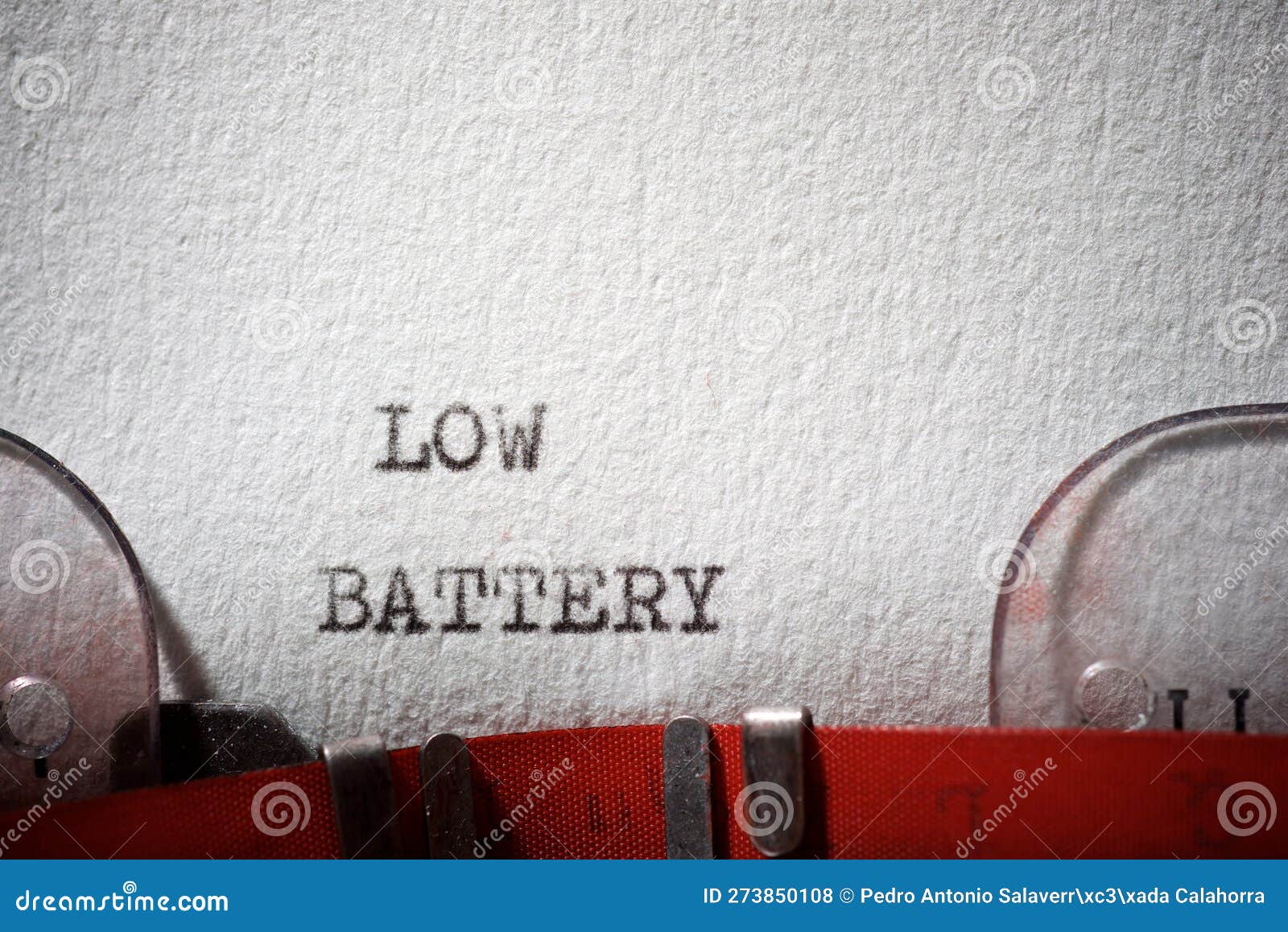 Low battery text stock photo. Image of electricity, sentence - 273850108