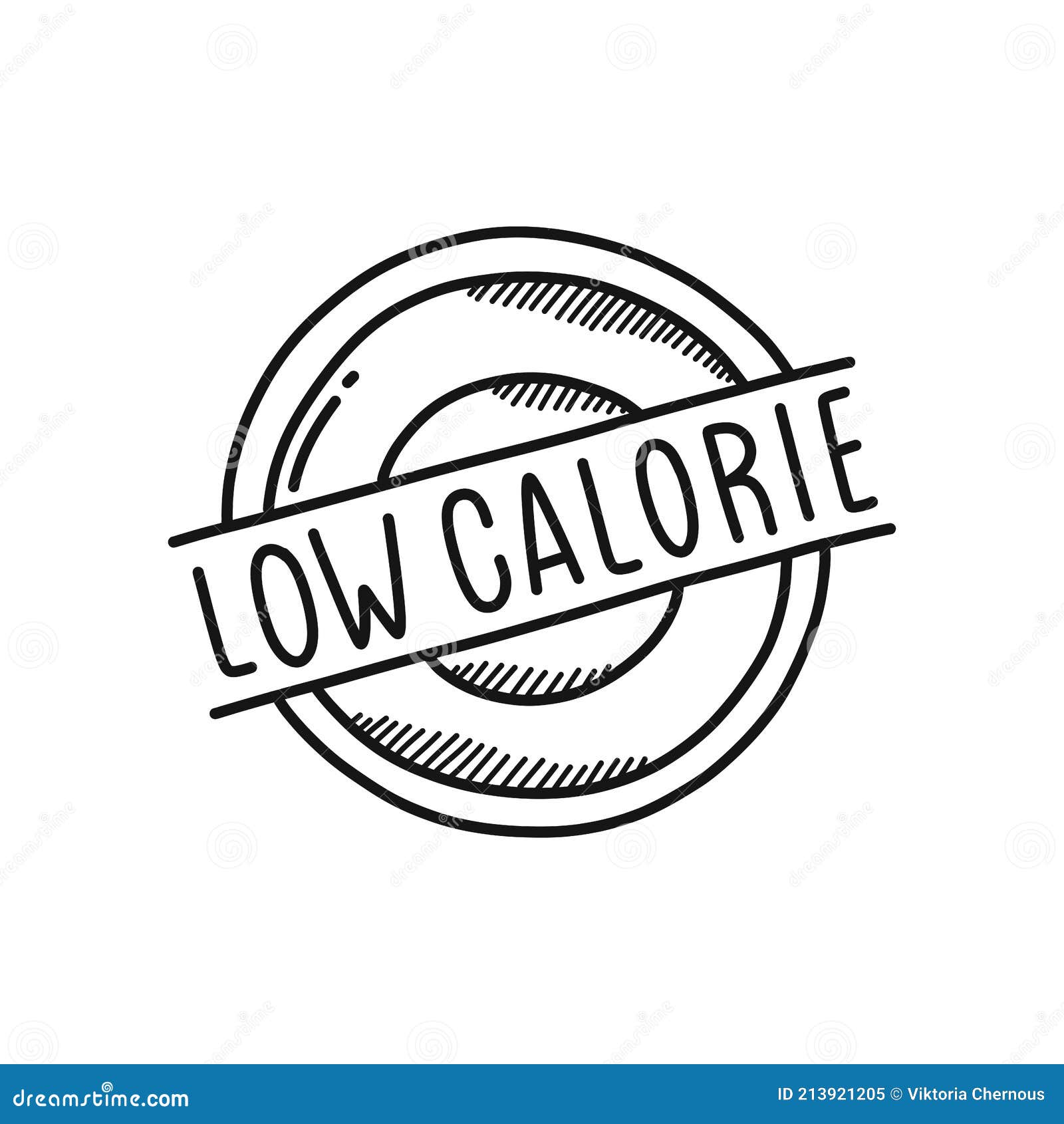 Low Calorie Doodle Icon, Vector Line Illustration Stock Vector ...