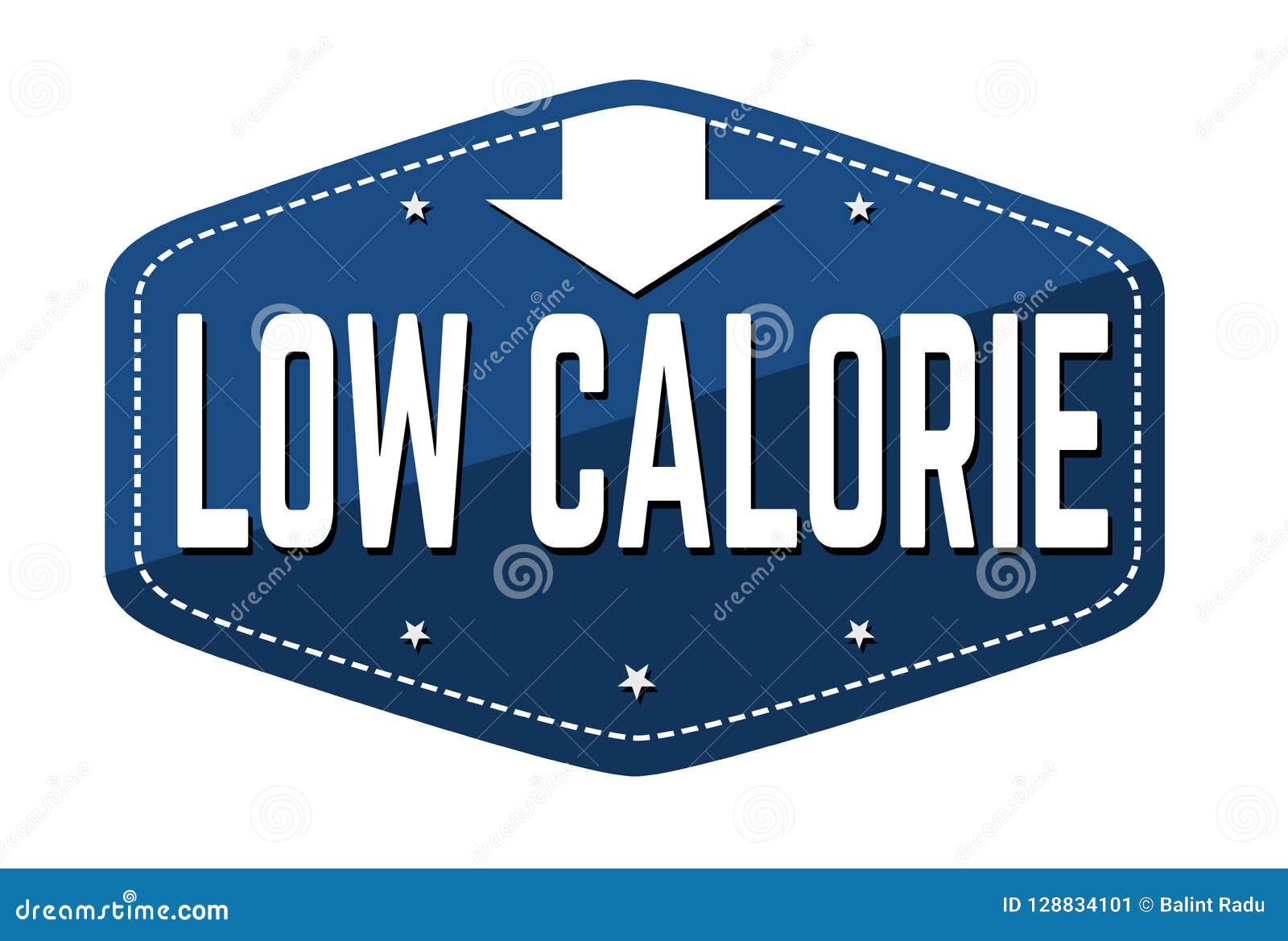 Low Calorie Label or Sticker Stock Vector - Illustration of nutrient ...