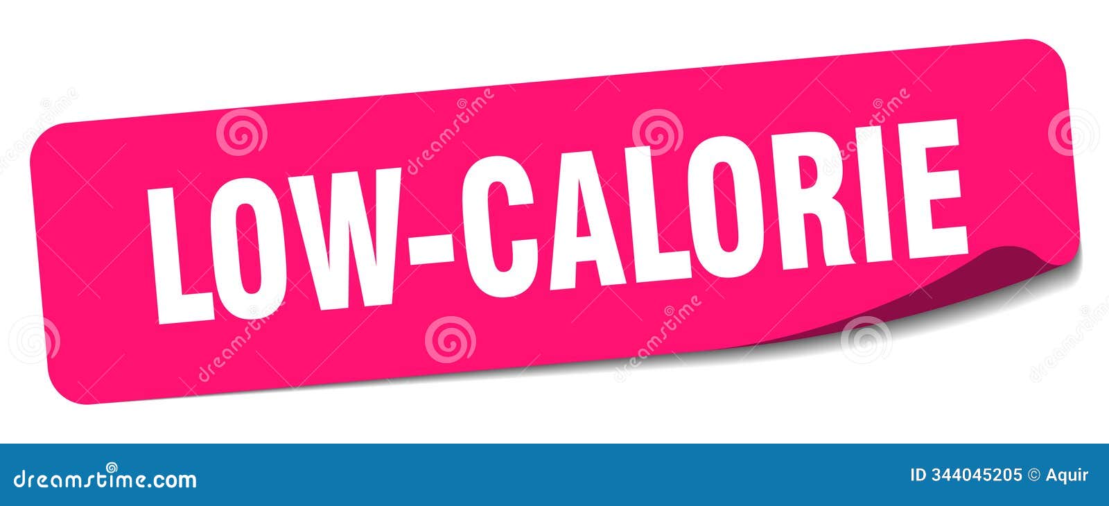 Low-calorie Sticker. Low-calorie Label Stock Vector - Illustration of ...