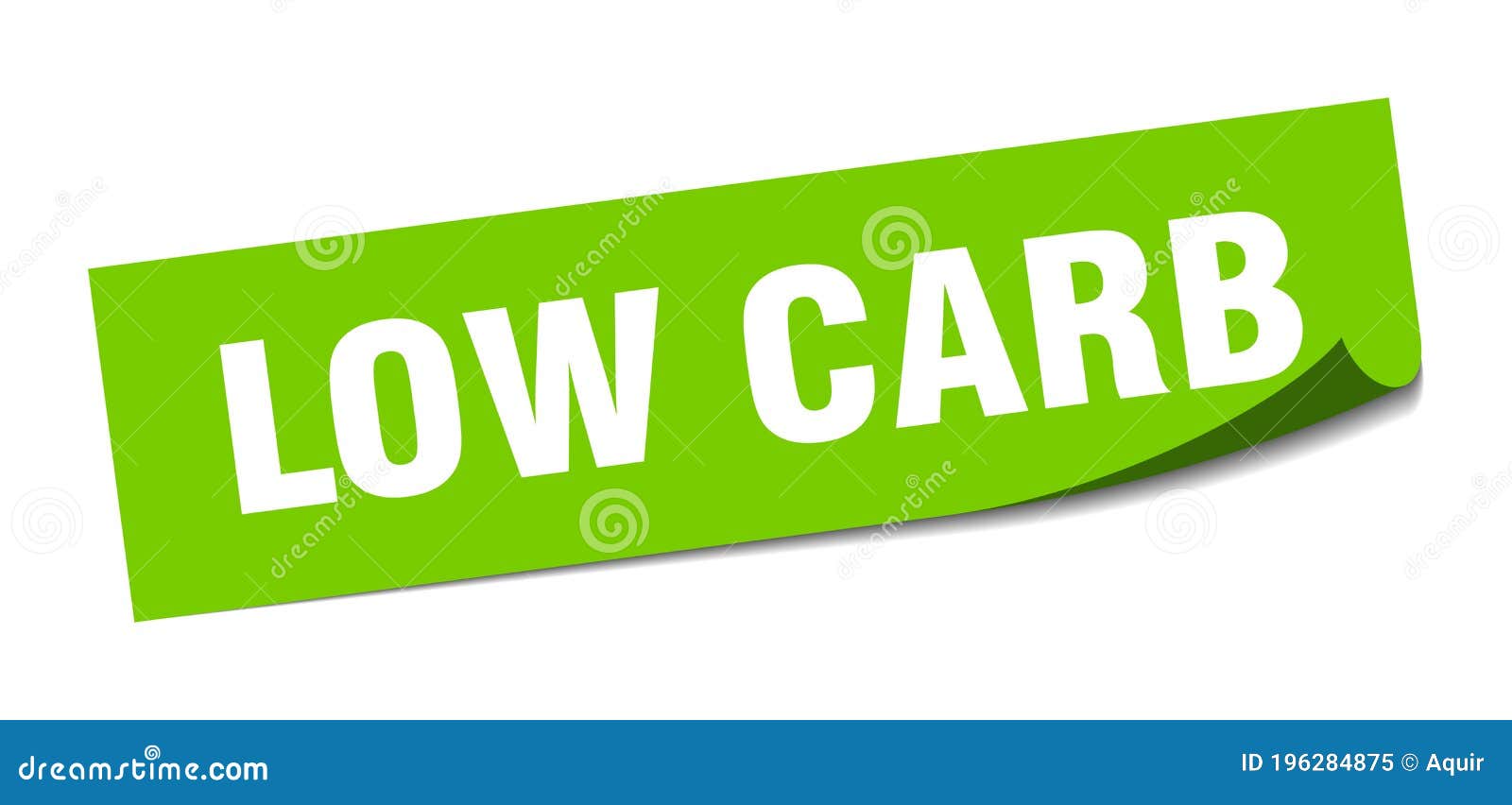 Low Carb Sticker. Square Isolated Label Sign. Peeler Stock Vector ...