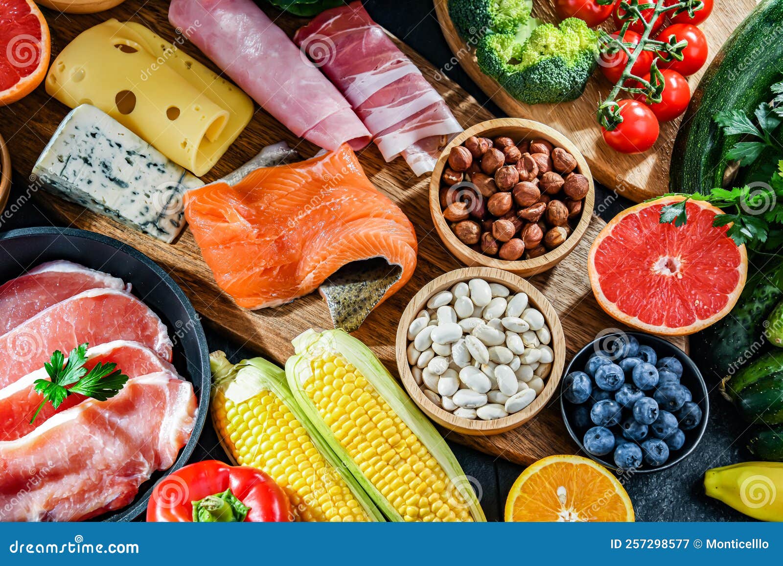 Low-carbohydrate Diet Products Recommended for Weight Loss Stock Image ...