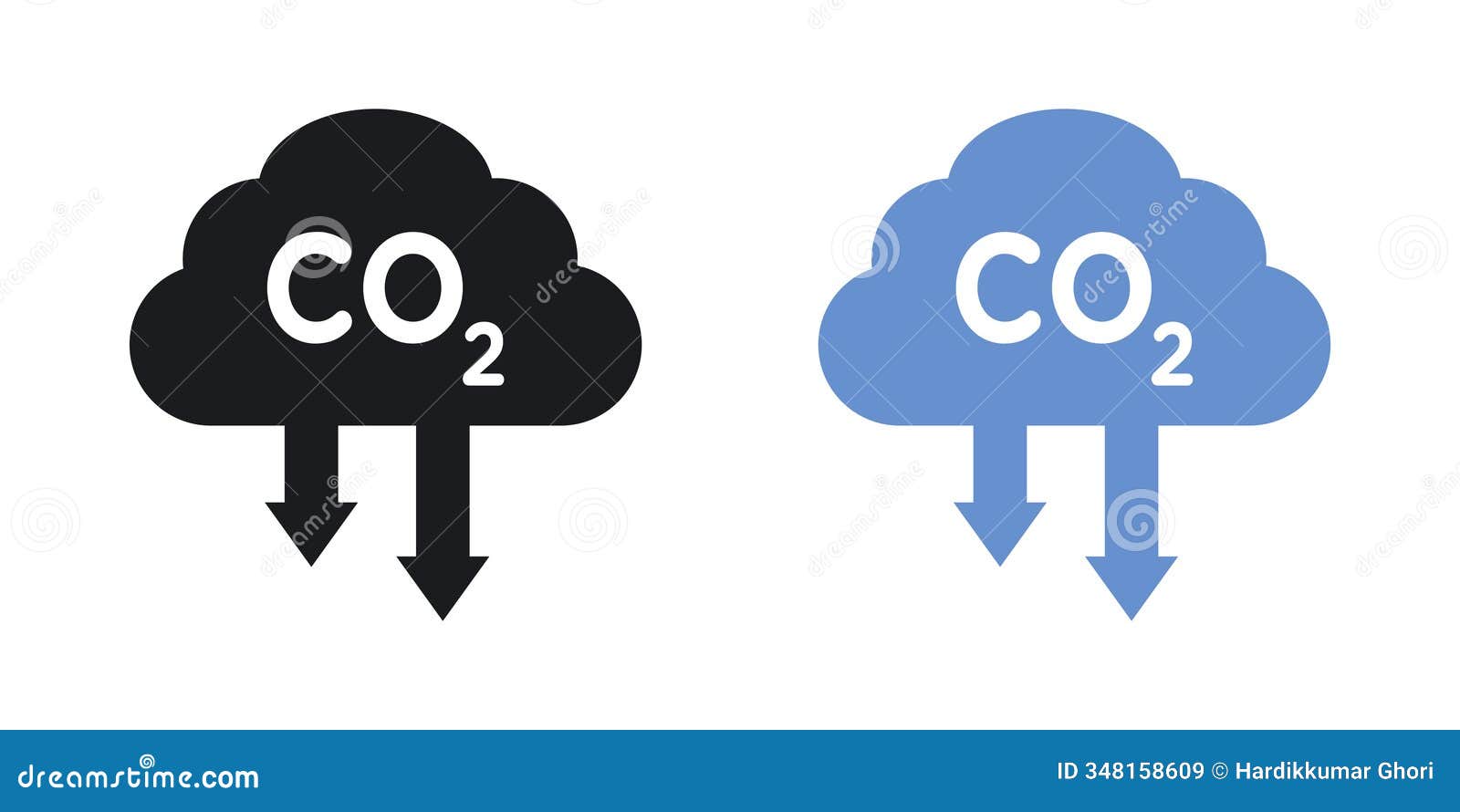 Low Carbon Dioxide Icon Vector Stock Vector - Illustration of arrow ...