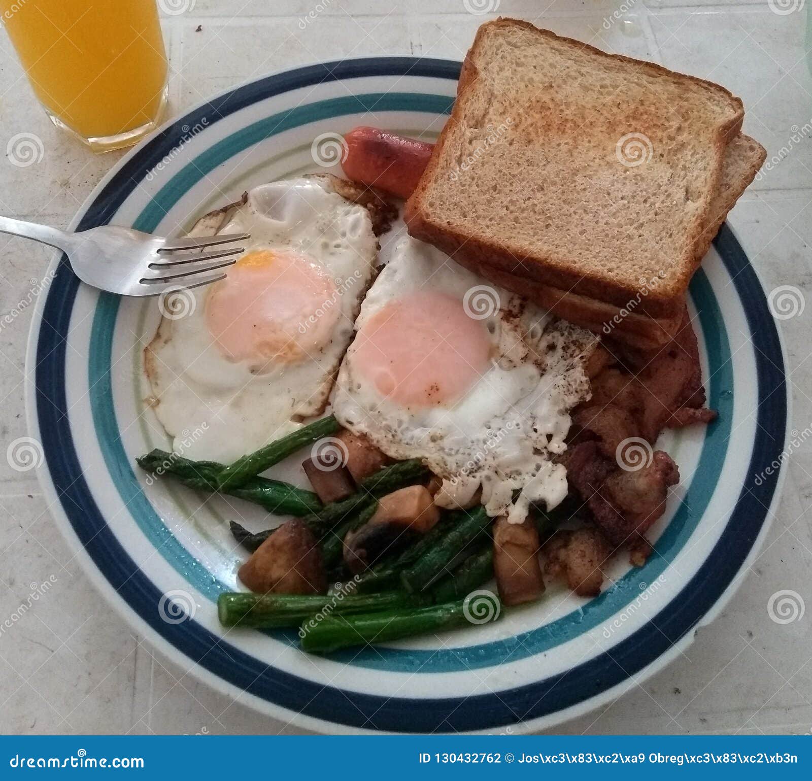 Low class breakfast stock photo. Image of egssntoast - 130432762