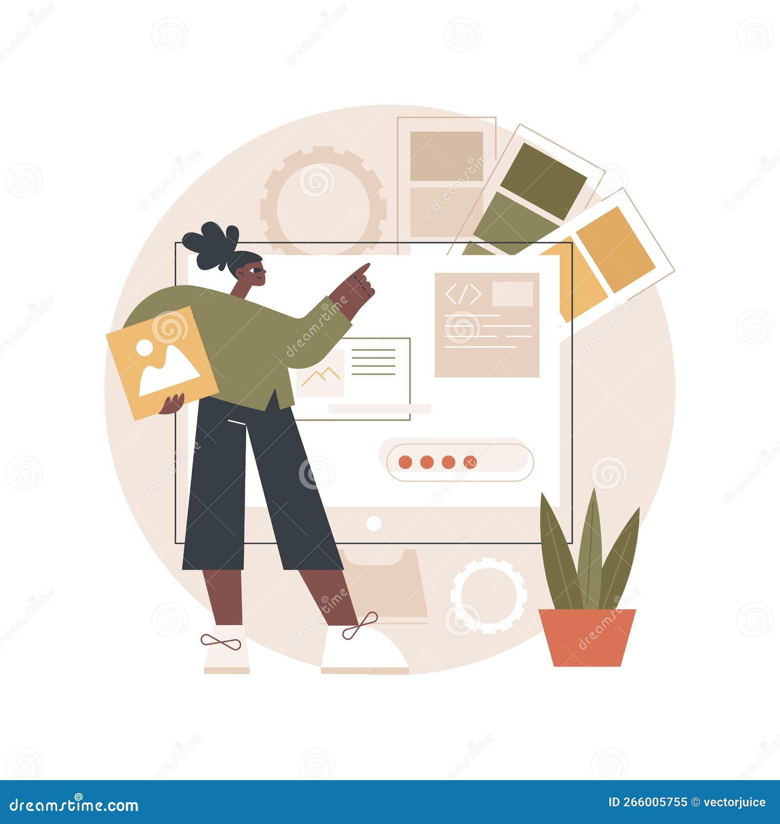 Low Code Development Abstract Concept Vector Illustration Stock Vector Illustration Of User