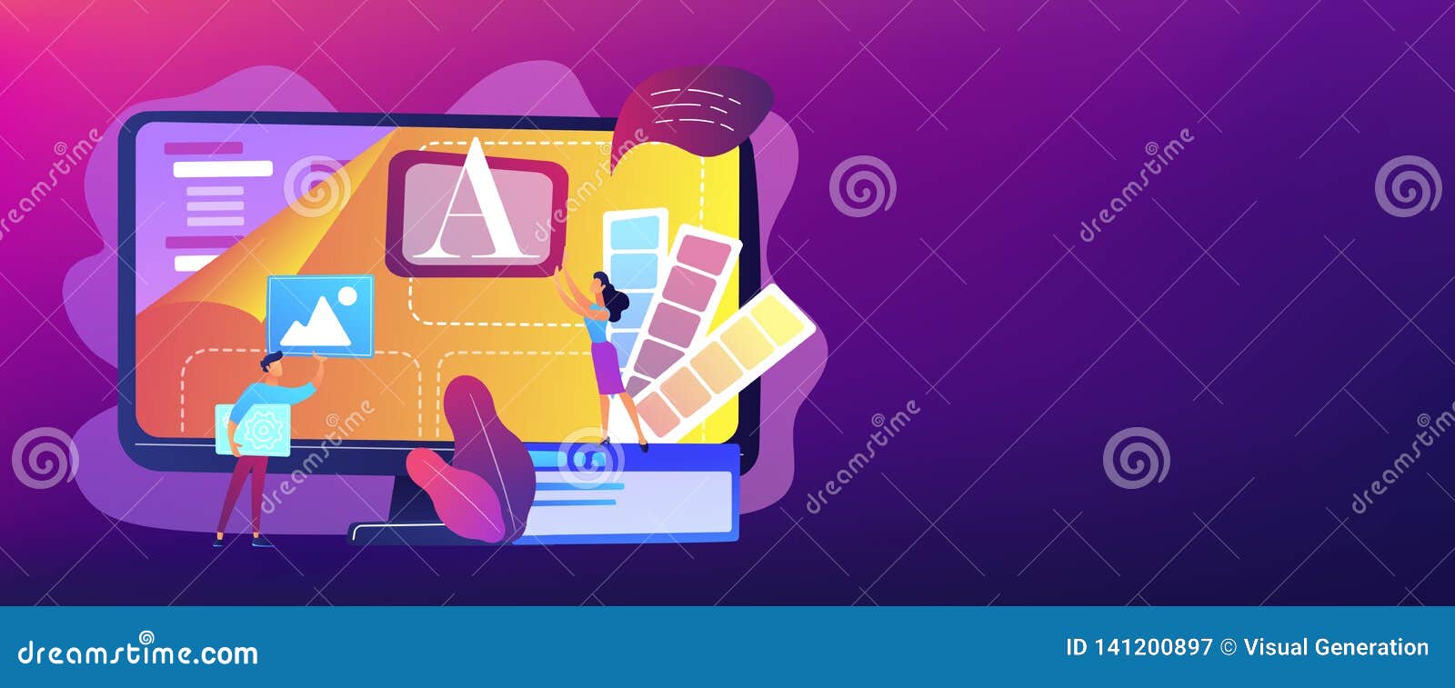 Low Code Development Concept Banner Header Stock Vector Illustration Of Code Data 141200897