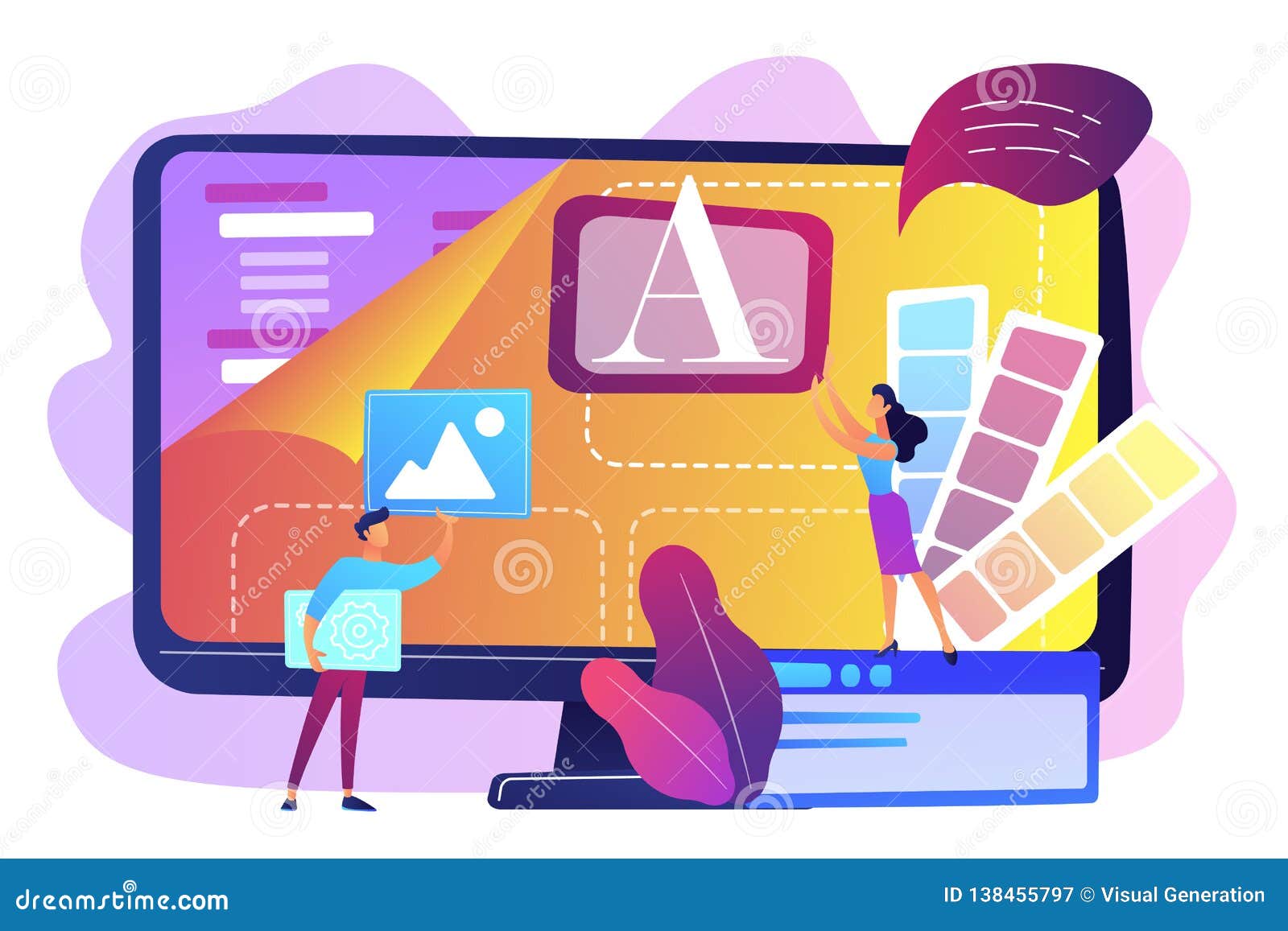 Low Code Development Concept Vector Illustration Stock Vector Illustration Of Infographic