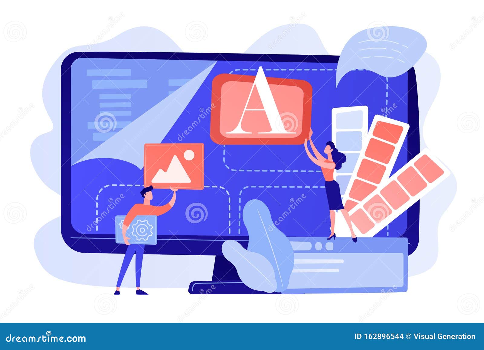 Low Code Development Concept Vector Illustration. Stock Vector ...