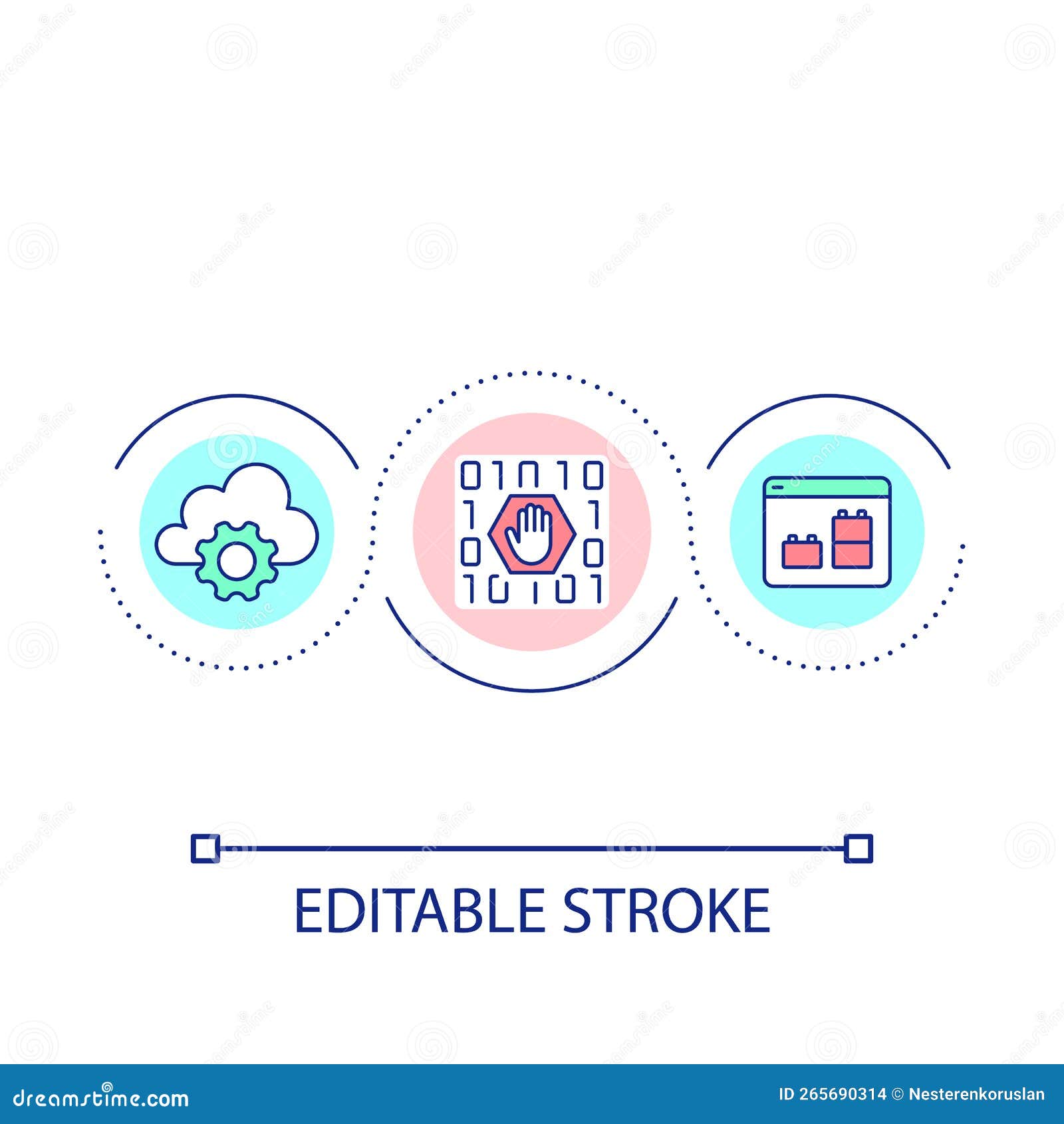 Low Code Platform Loop Concept Icon Stock Illustration - Illustration ...