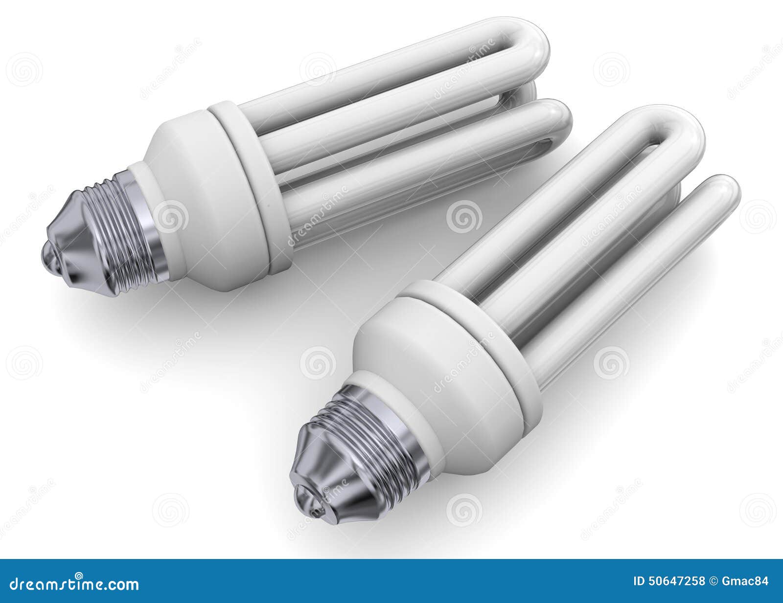 Low Consumption Light Bulb - 3D Stock Illustration - Illustration of ...