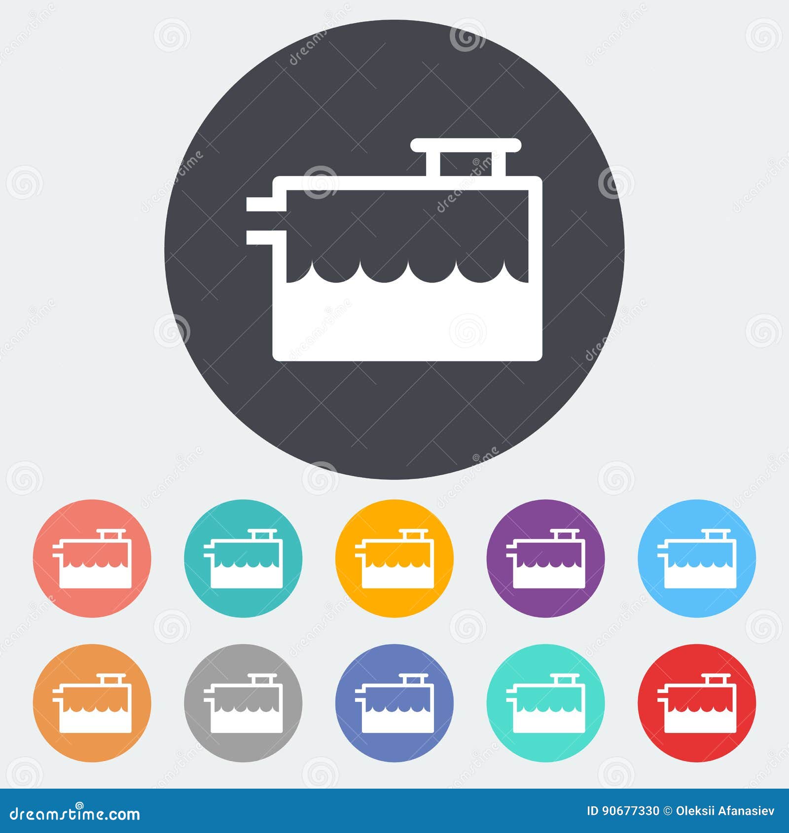 Low Coolant Indicator. Cartoon Vector | CartoonDealer.com #91620945
