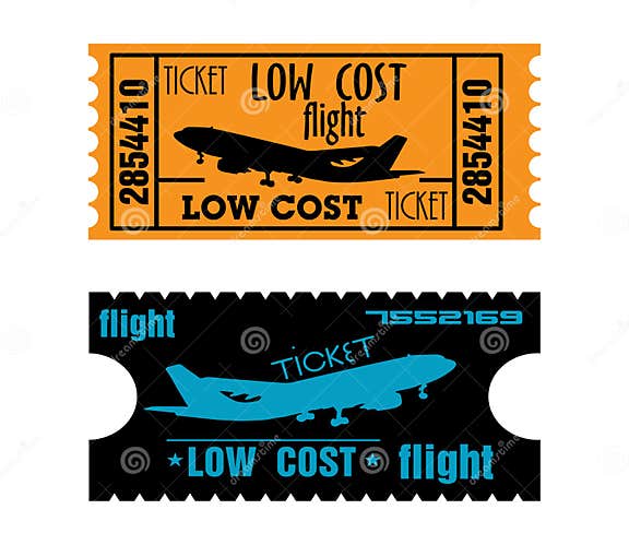 Low cost flight tickets stock vector. Illustration of abstract - 47631785