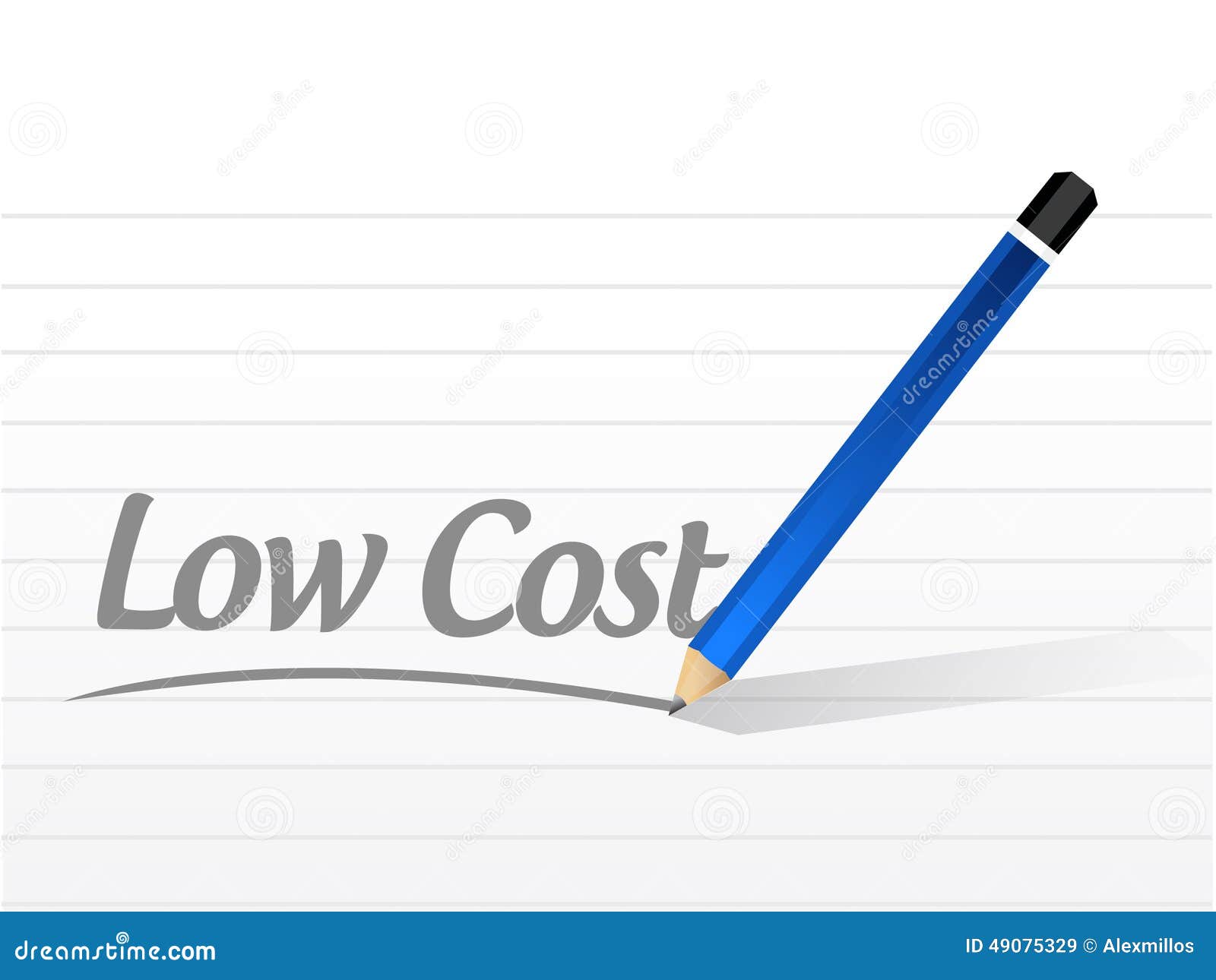 Low Cost Message Sign Illustration Design Stock Illustration ...