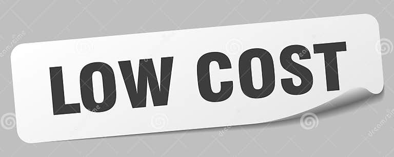 Low Cost Sticker. Low Cost Label Stock Vector - Illustration of label ...