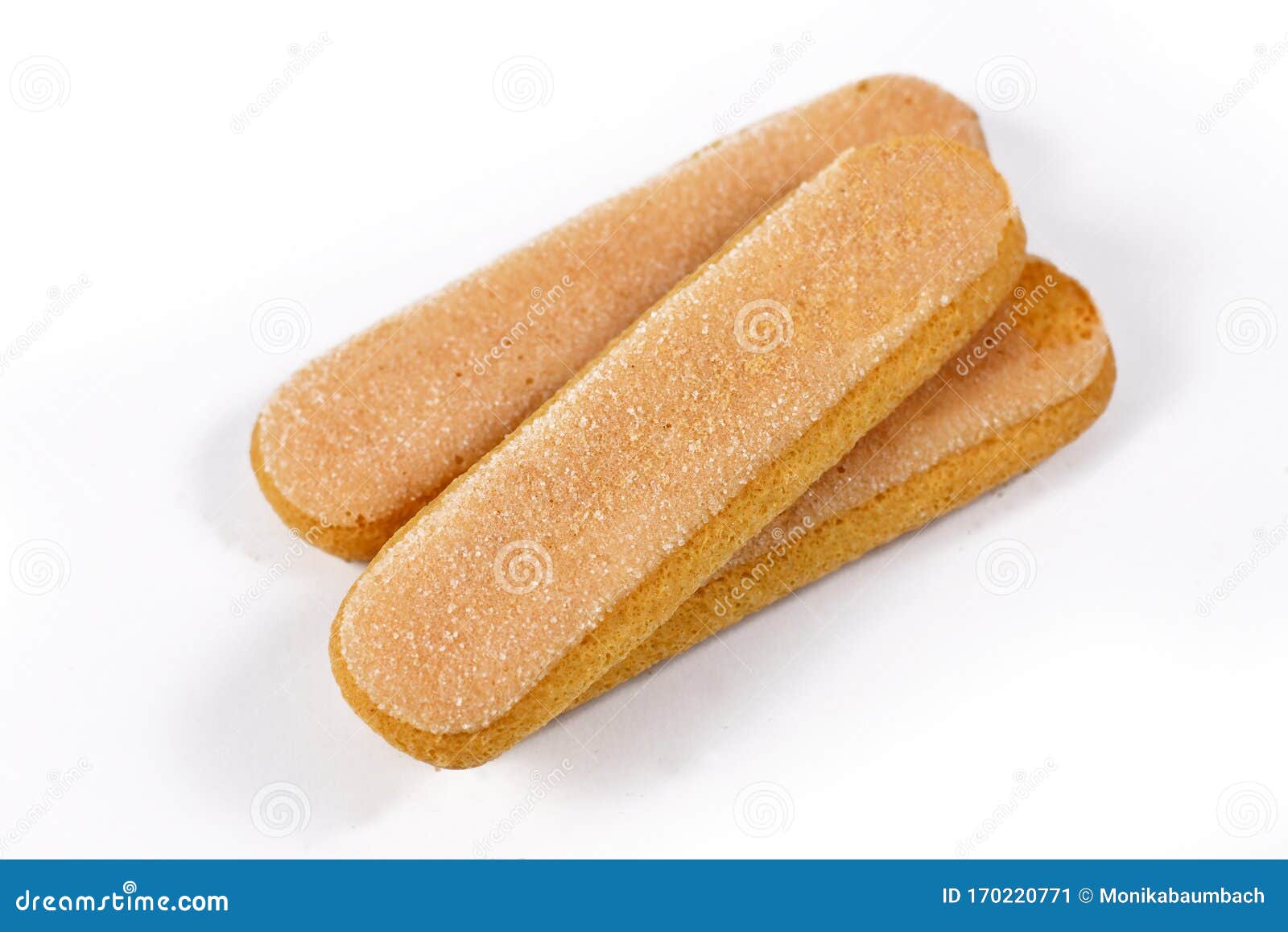 Low Density, Dry, Egg Based, Sweet Sponge Biscuits Roughly Shaped Like ...