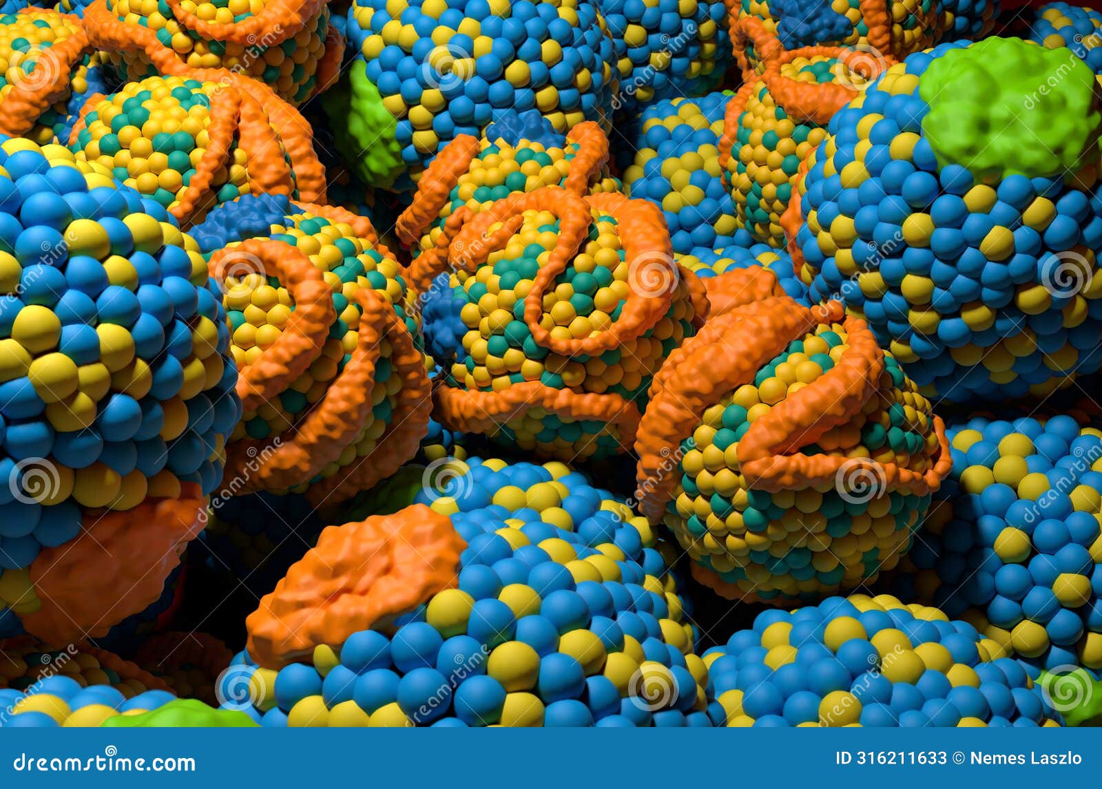 Low Density Lipoprotein Ldl And High Density Lipoprotein Hdl Cholesterol Closeup View 3d