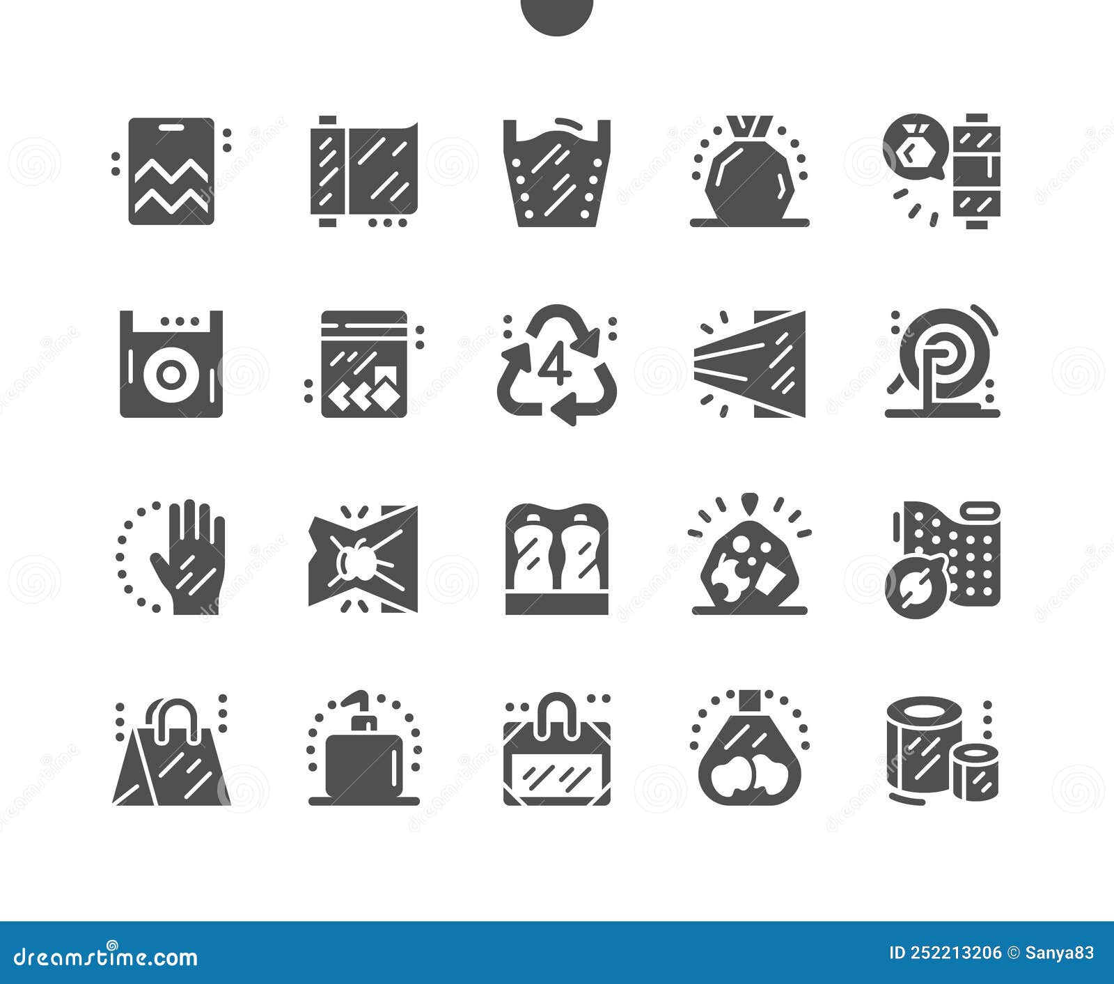 Low Density Polyethylene. Plastic Bag Stock Vector - Illustration of ...