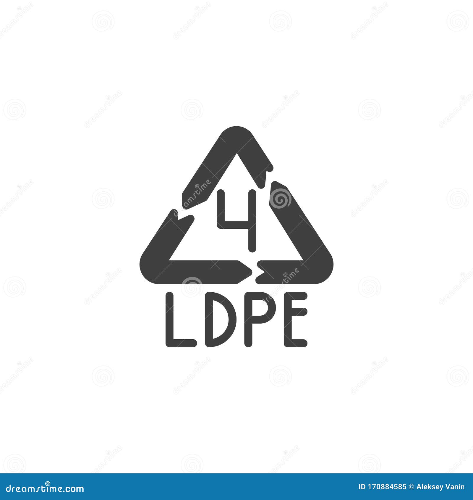 Low-density Polyethylene Vector Icon Stock Vector - Illustration of ...