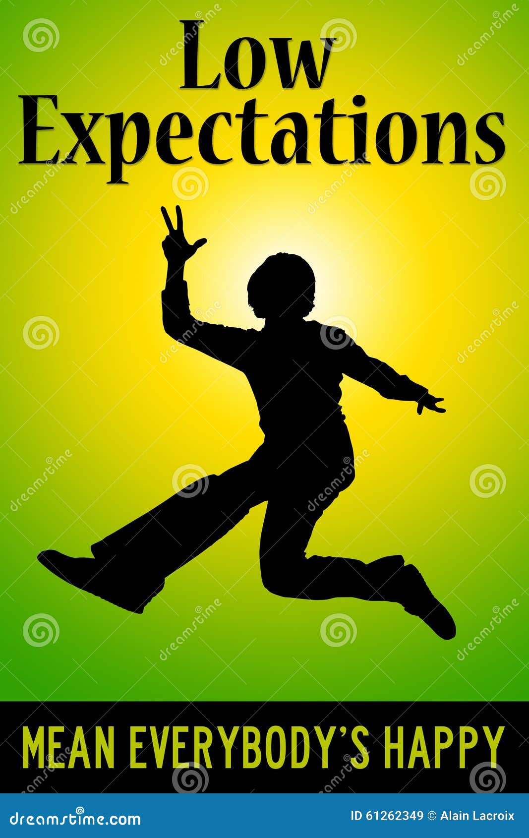Low expectations stock illustration. Illustration of expectation - 61262349