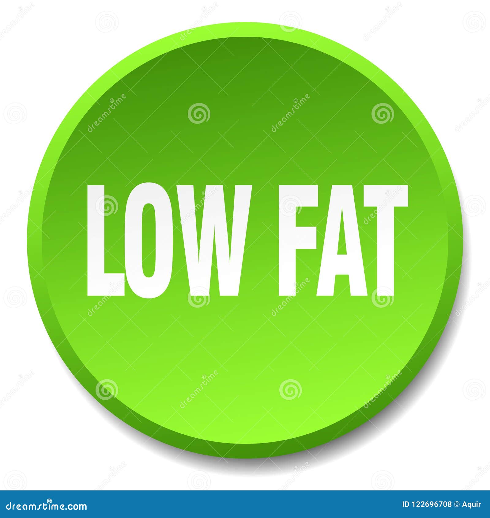 Low fat button stock vector. Illustration of shadow - 122696708