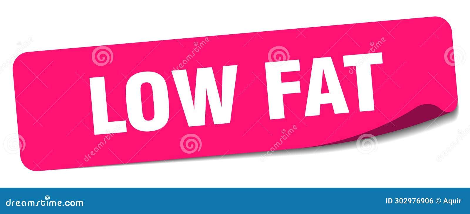 Low Fat Sticker. Low Fat Label Stock Vector - Illustration of banner ...