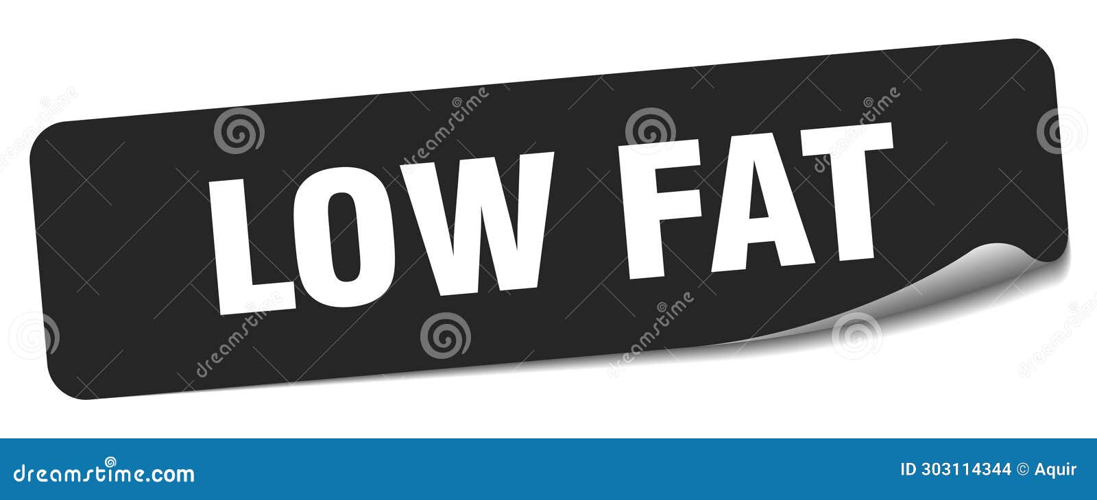 Low Fat Sticker. Low Fat Label Stock Vector - Illustration of template ...