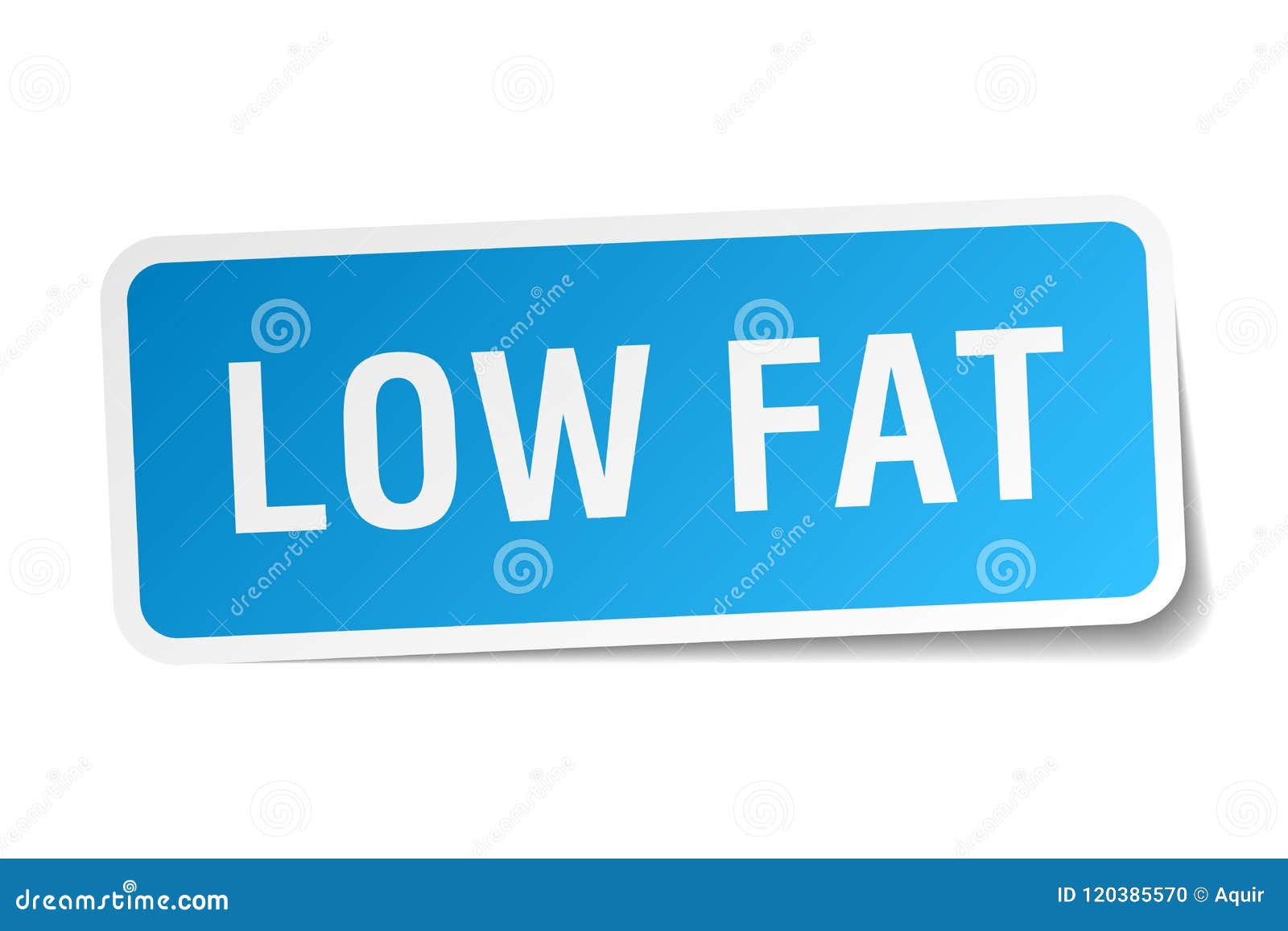 Low fat sticker stock vector. Illustration of peeler - 120385570