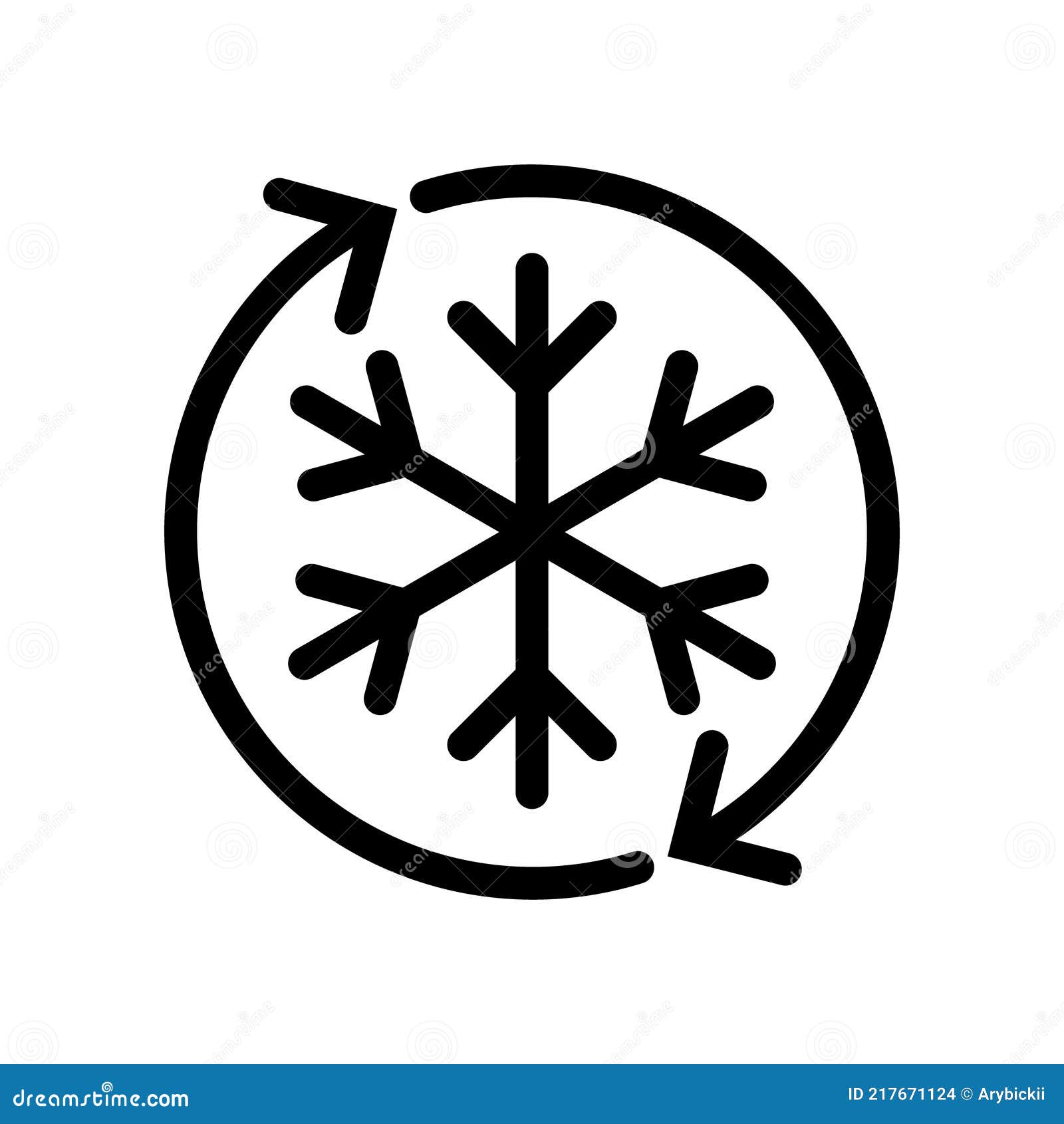 Low Frost, Freezing Line Icon Stock Vector - Illustration of fresh ...