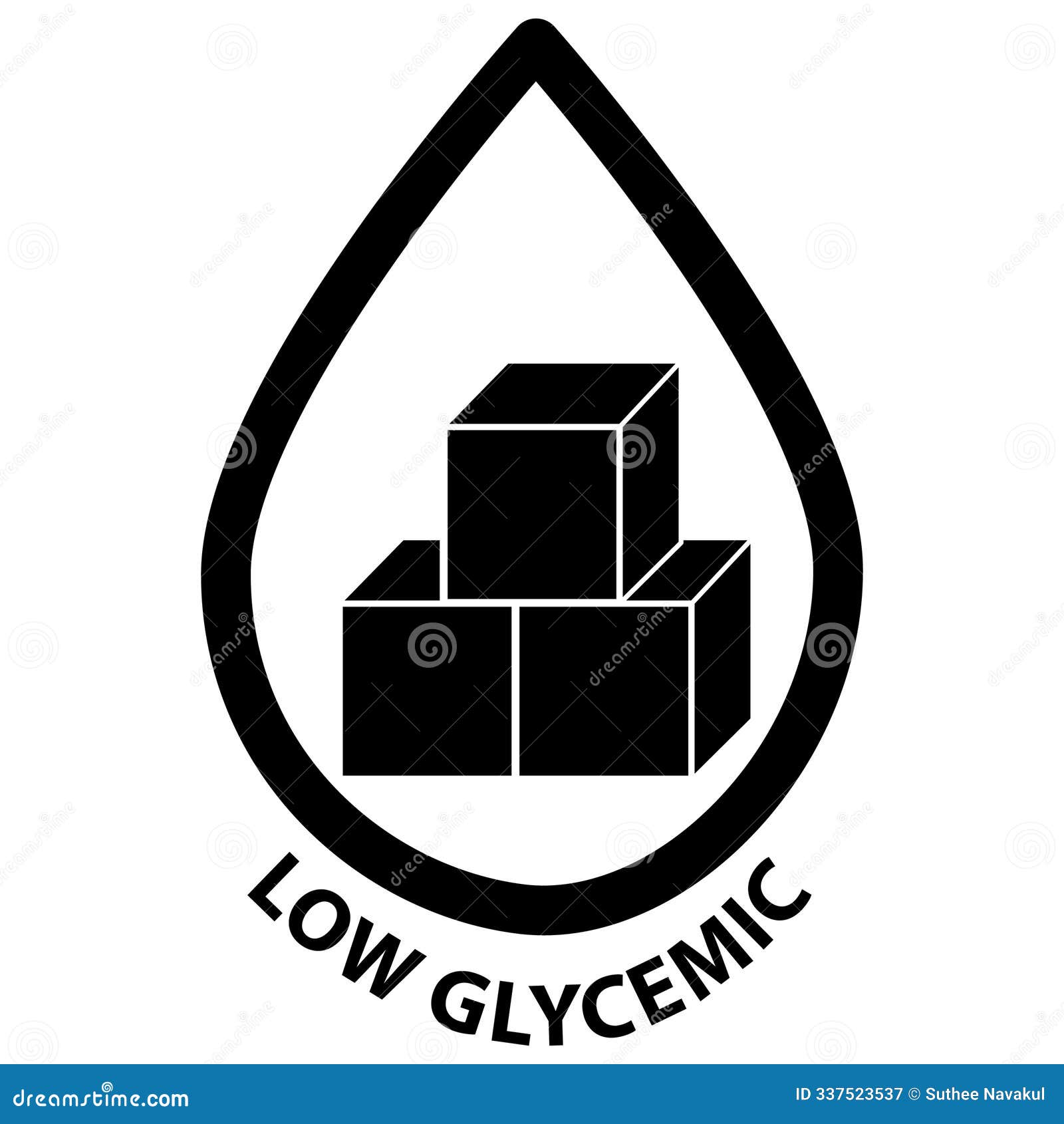 Low Glycemic Icon. Low Glycemic Index Sign. Flat Style Stock ...