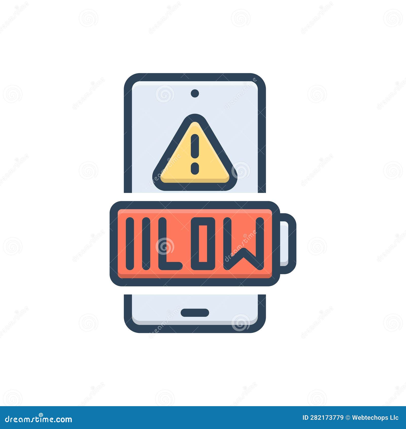 Color Illustration Icon for Low, Discharge and Charge Stock Vector ...