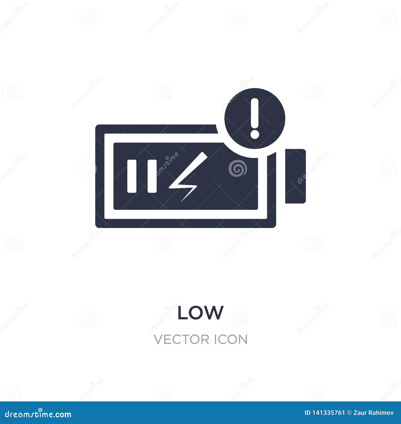 Low Icon on White Background. Simple Element Illustration from UI ...