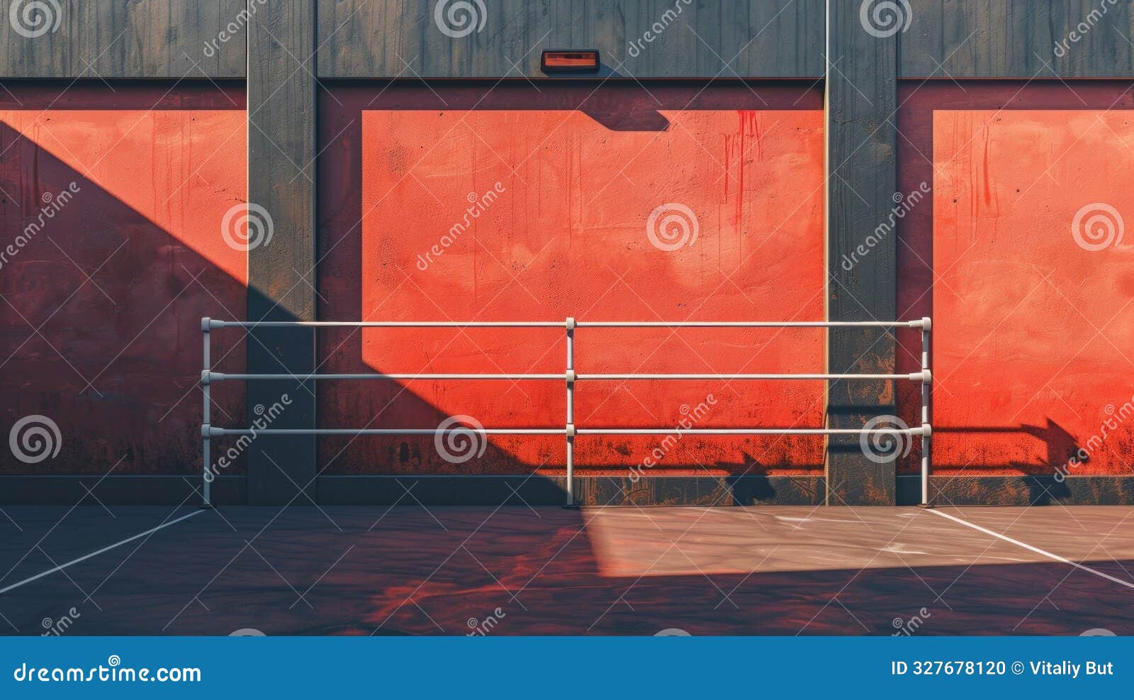 Low-key, Dramatic Image of a Boxing Ring Under a Muted Sky, Framed by ...