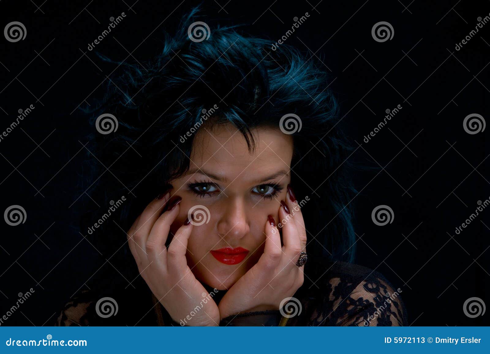 Low key face stock image. Image of makeup, beauty, glamour - 5972113