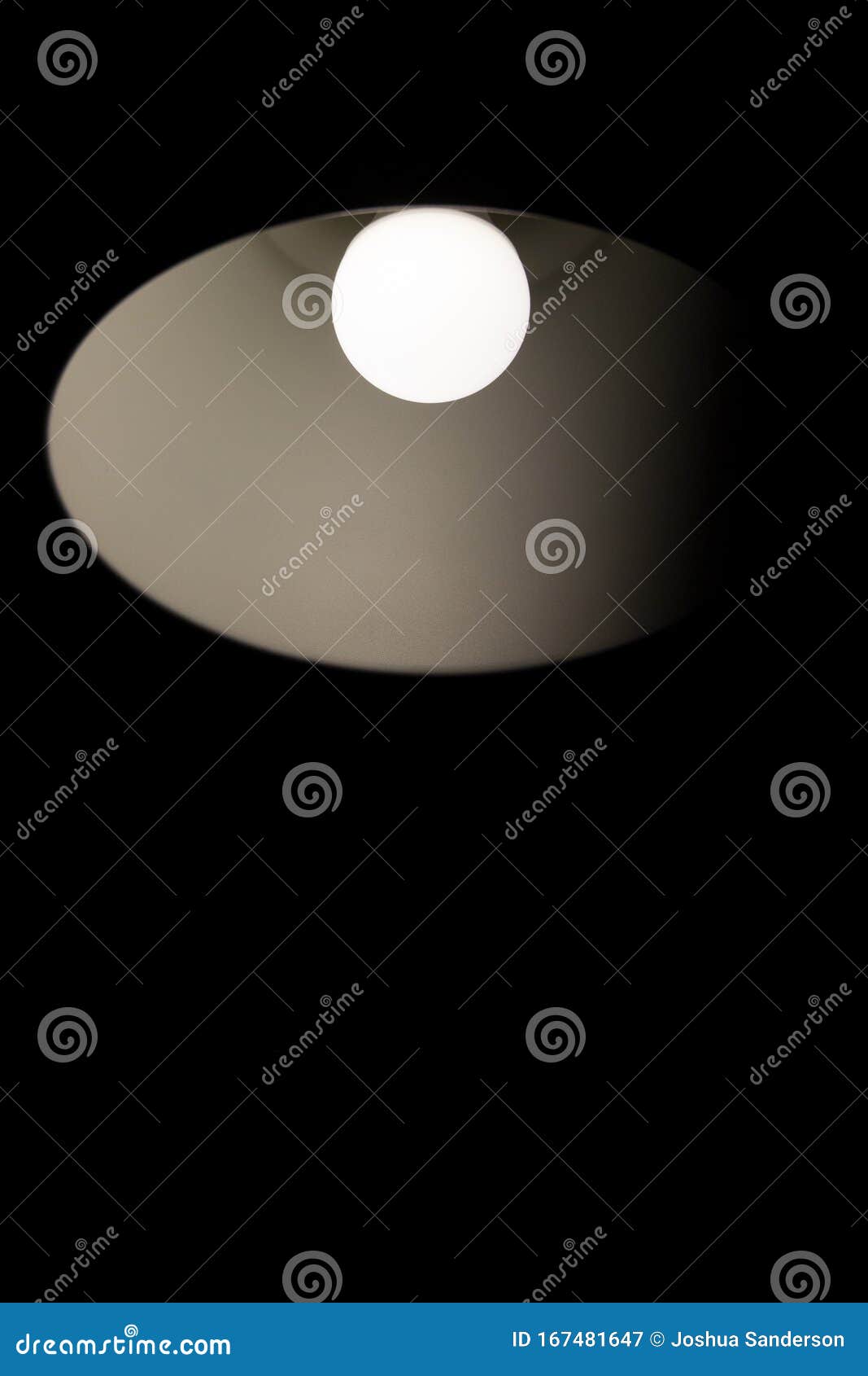Very Artistic Image of a Lamp Inside a Lampshade in Black and White ...