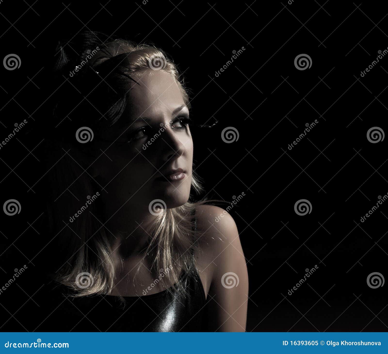 Low key portrait stock image. Image of caucasian, halloween - 16393605