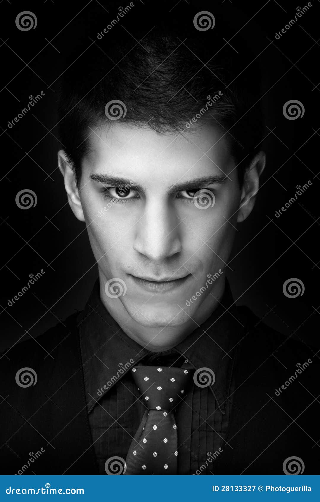 Low Key Portrait of an Attractive Man Stock Image - Image of face ...